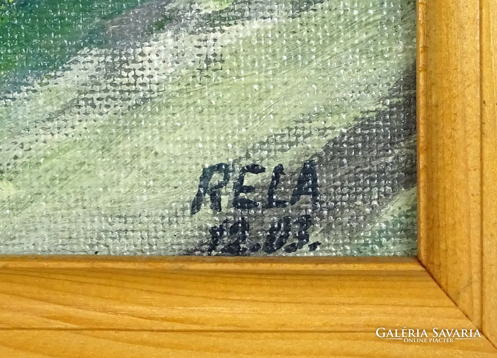 0Y586 Magyar festő XX. század : Borsi templom - Festmény | Galéria ...