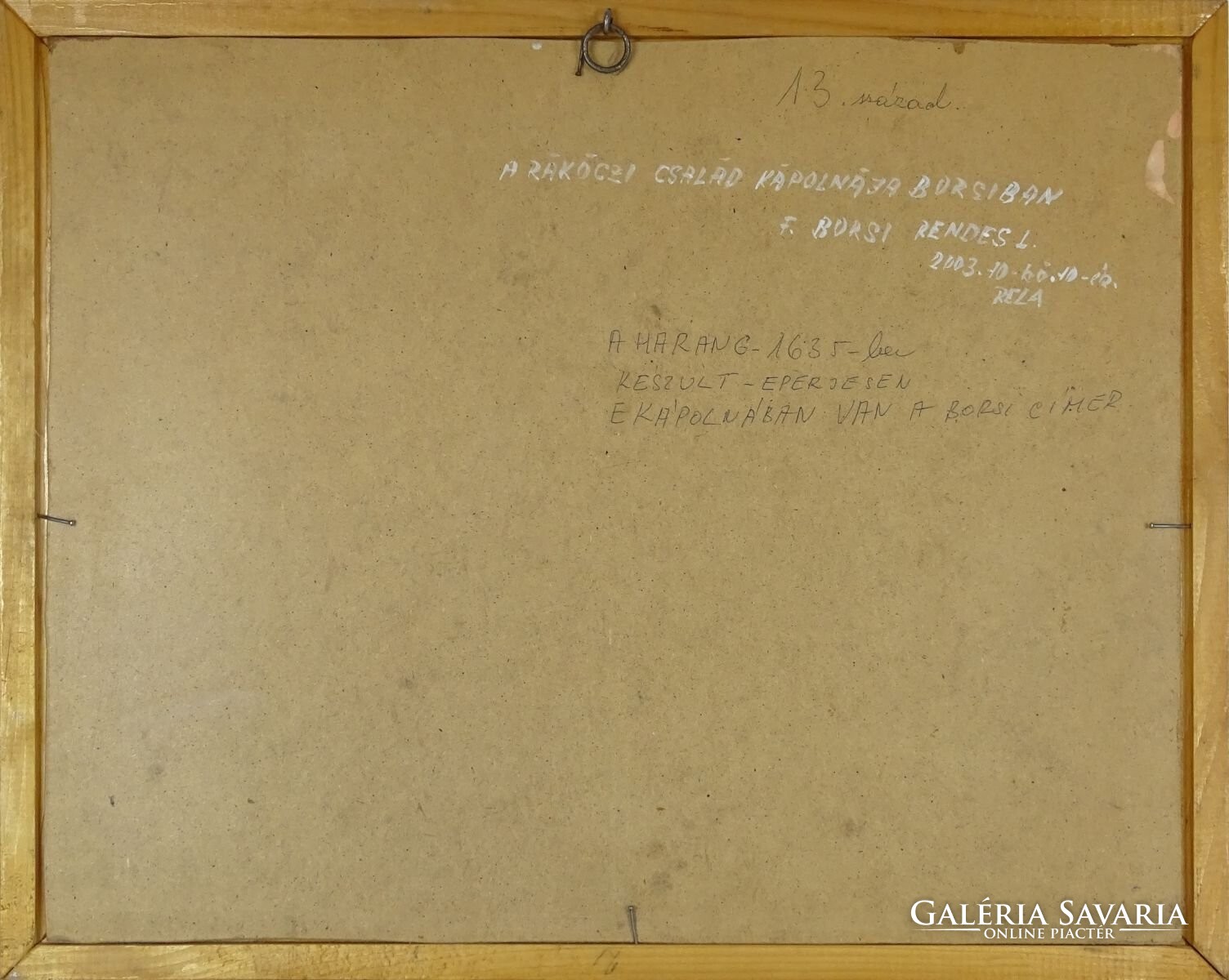 0Y586 Magyar festő XX. század : Borsi templom - Festmény | Galéria ...