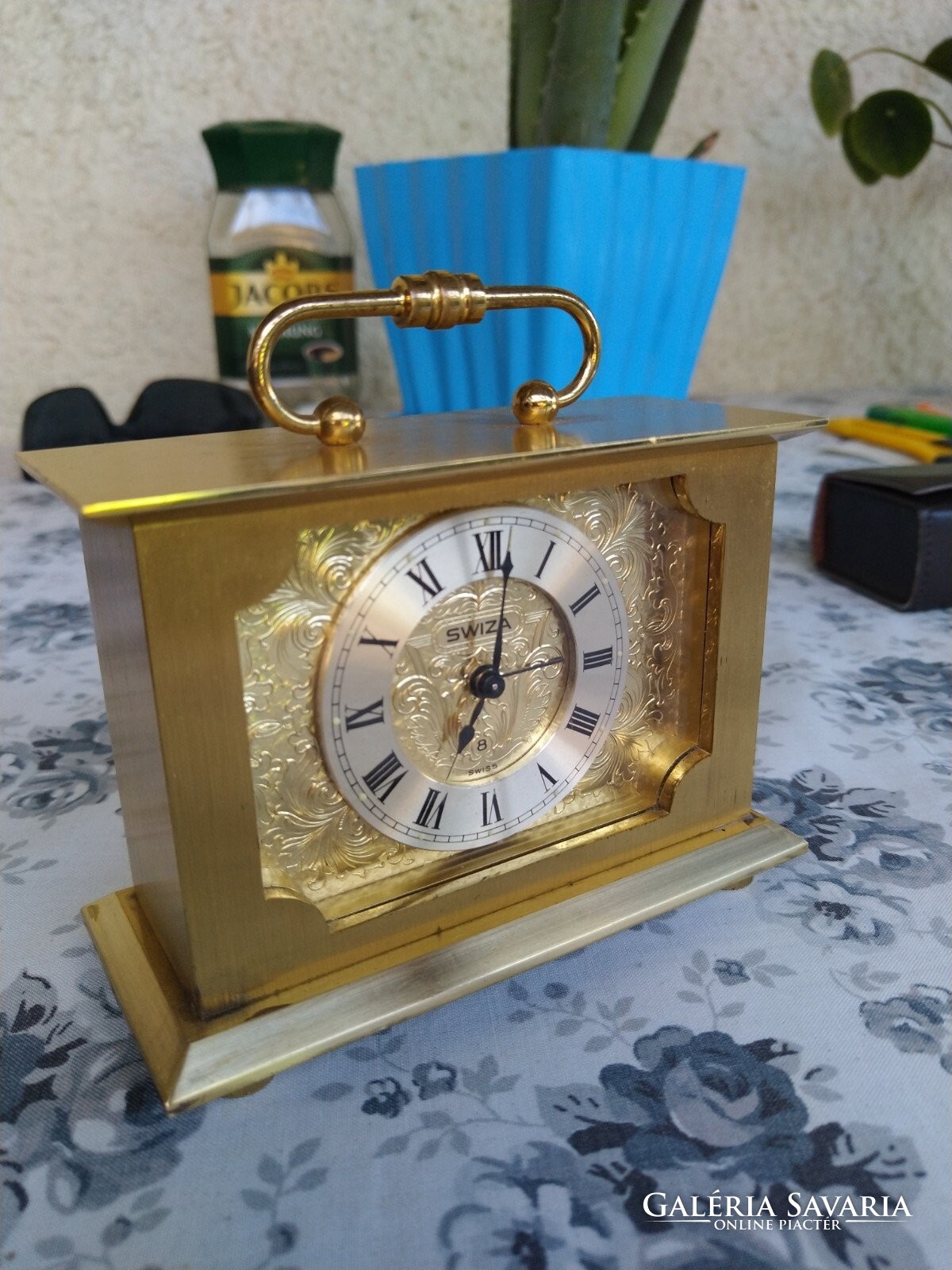 Swiza Swiss 8-day desktop alarm clock - Clocks & Watches | Galeria ...