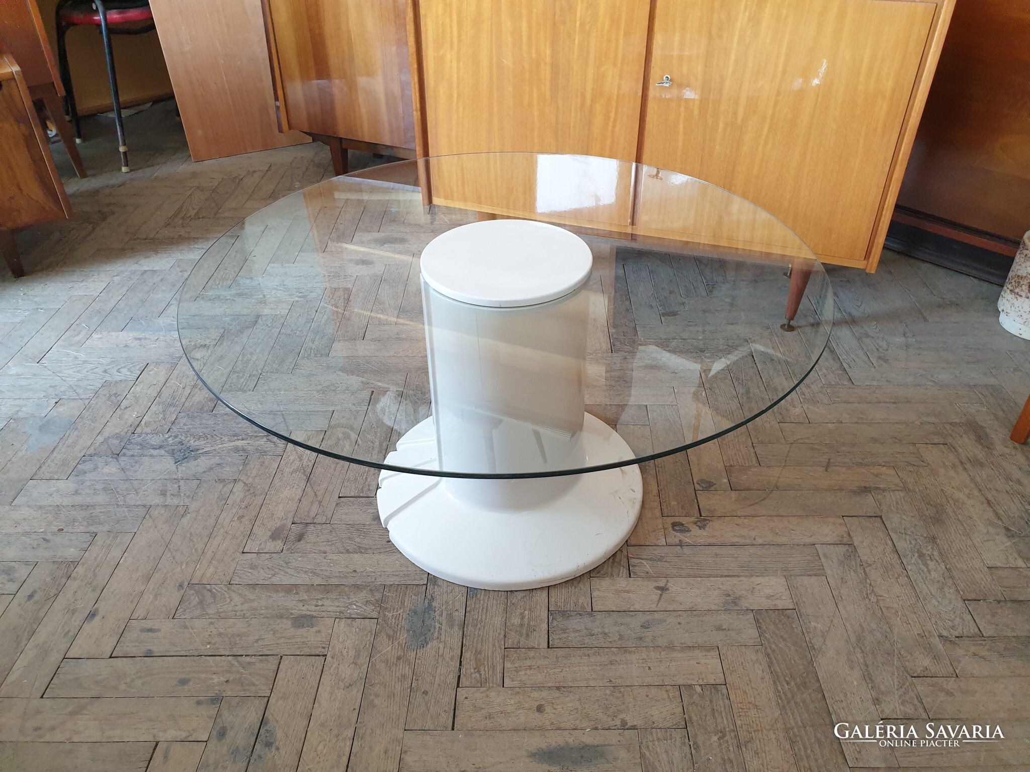 Retro R gi Kerek Mid Century veg Asztal 90 Cm veglapos Asztal Retro R gi Kerek Mid Century veg Asztal 90 Cm veglapos Asztal