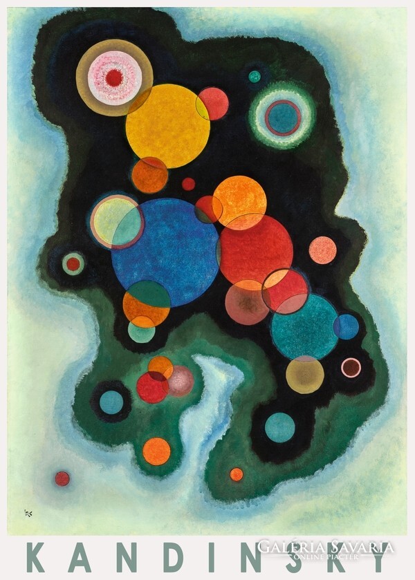 Kandinsky Kandinsky exhibition poster, modern reprint, Russian abstract ...