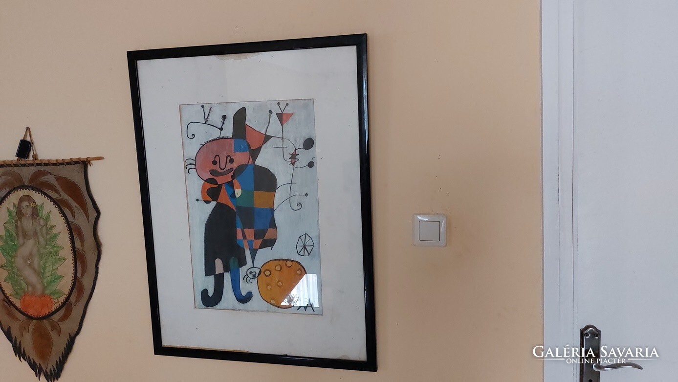 Absztrakt festmény 63x83 cm kerettel - Festmény | Galéria Savaria ...