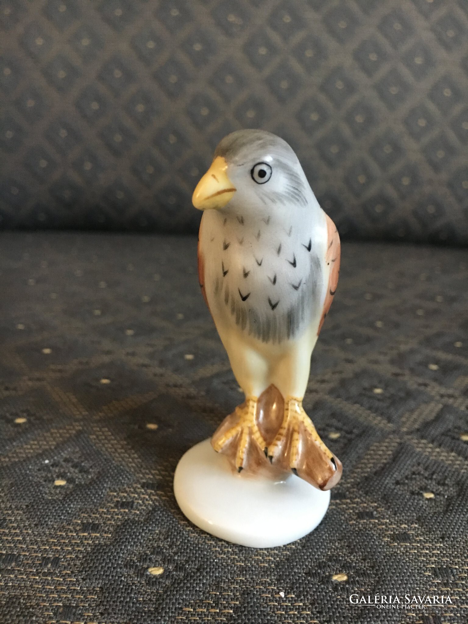 Herendi porcelán sólyom madár gyönyörű, élethű festéssel - Porcelán ...