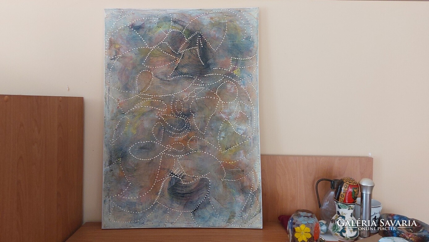 Gyönyörű absztrakt festmény 50x70 cm - Festmény | Galéria Savaria ...