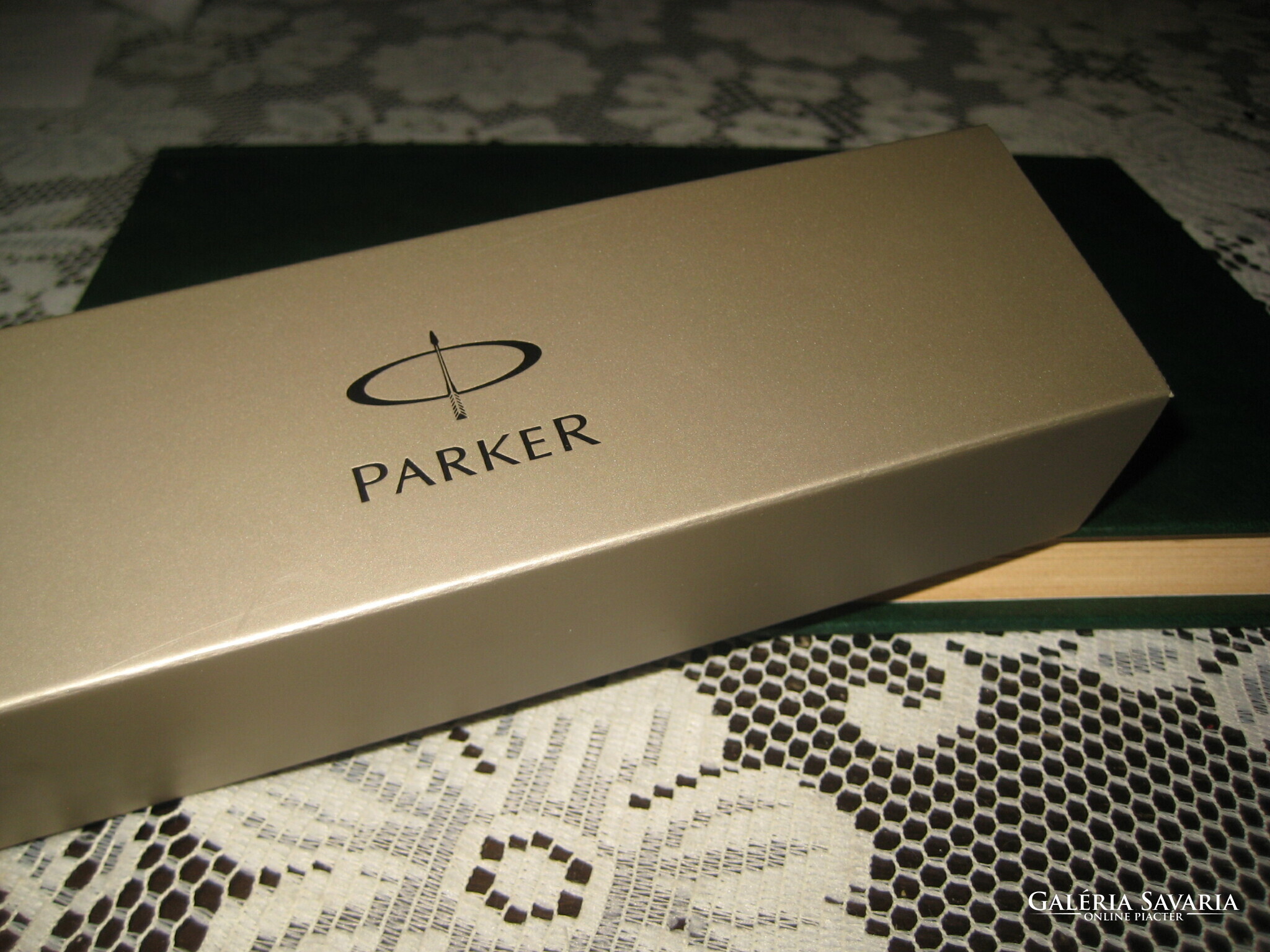 Parker elegáns töltőtoll doboz , két db tollnak , originál , 17,7 x 5 x ...