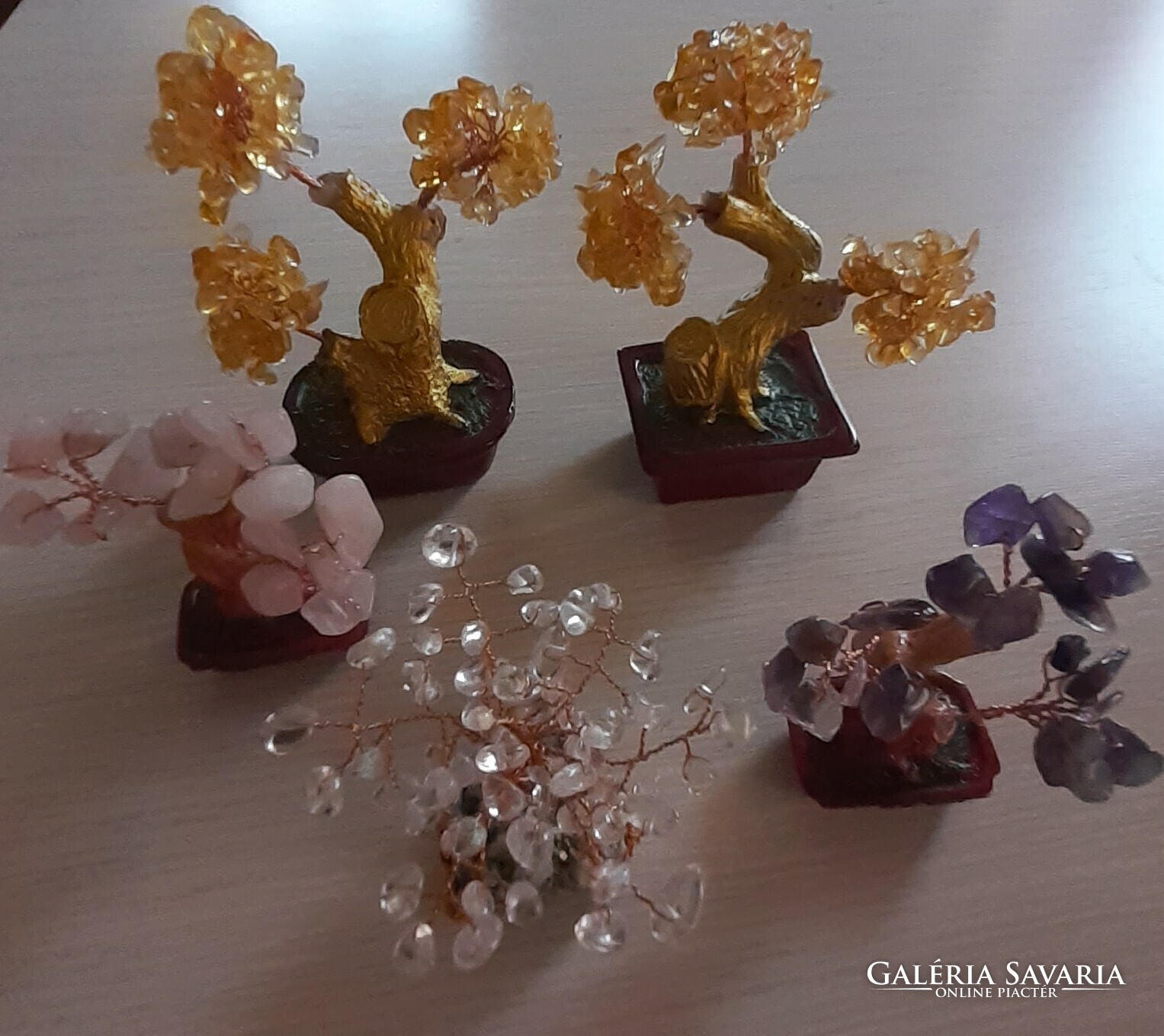 Rock crystal mineral lucky tree, tree of life, feng shui symbol ...