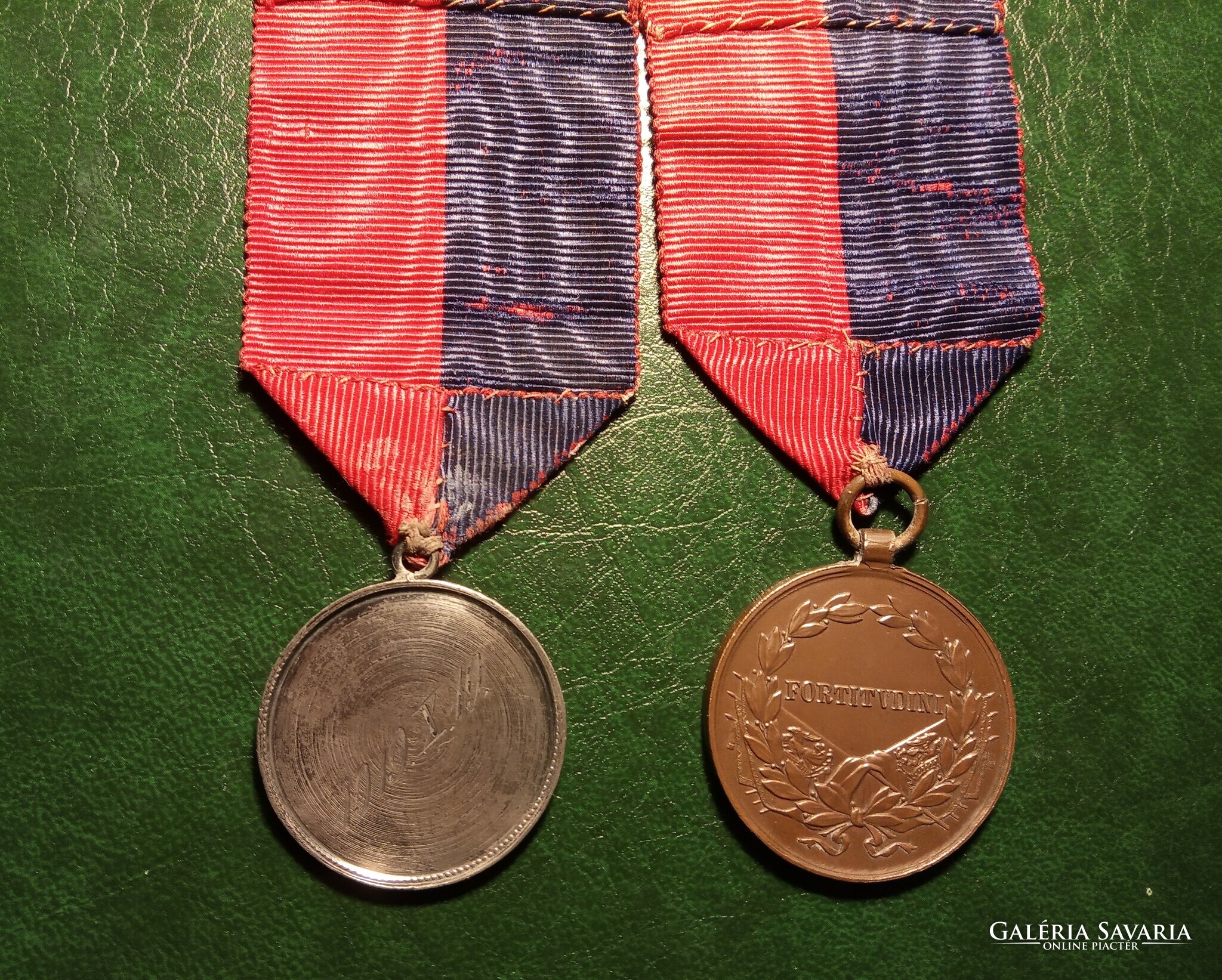 Fortitvdini Medal for Valor 1919 bronze and silver grade with original ...