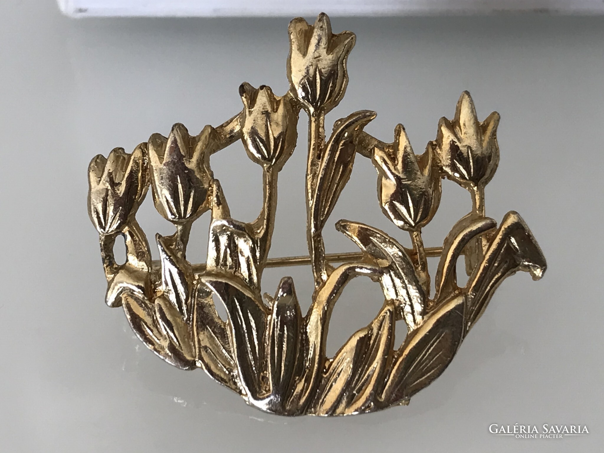 Tulipános bross és medál egyben, 3,5 x 3 cm - Ékszer | Galéria Savaria ...