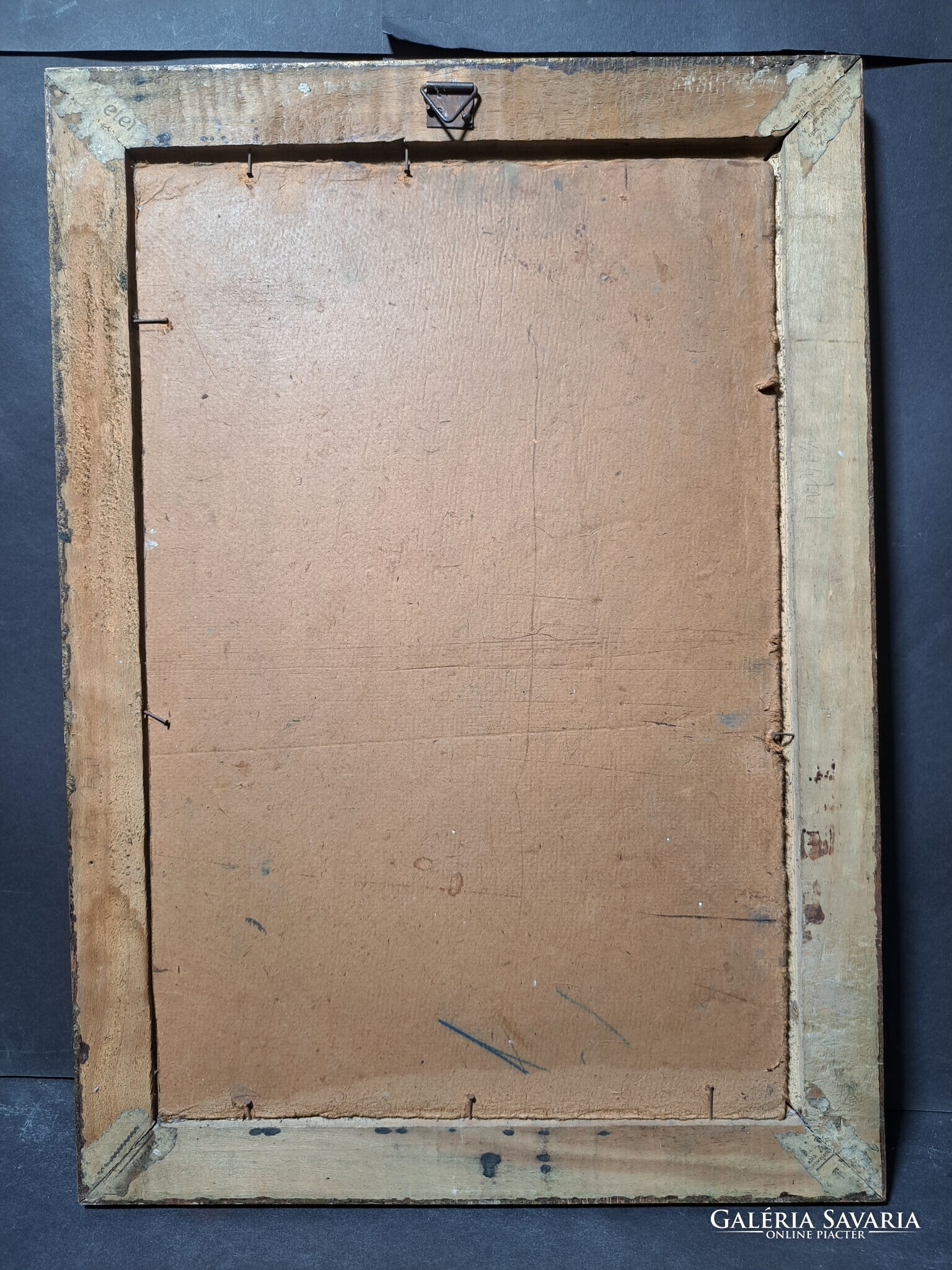 Old sacred oil painting - Jesus on the cross - size with frame 47x33.5 ...