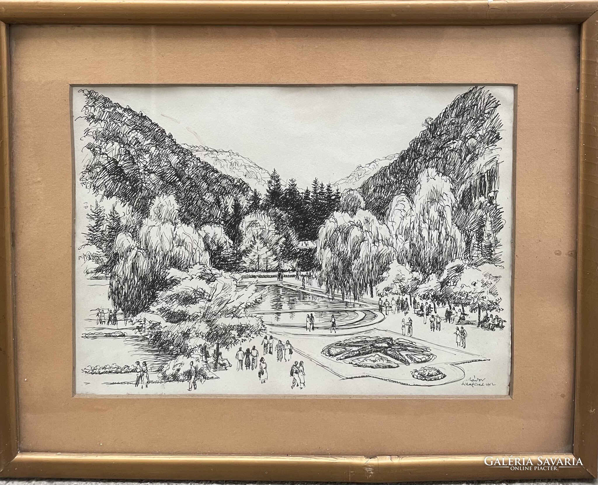 Zádor István (1882-1963) : Lilafüred 1952 - Festmény | Galéria Savaria ...