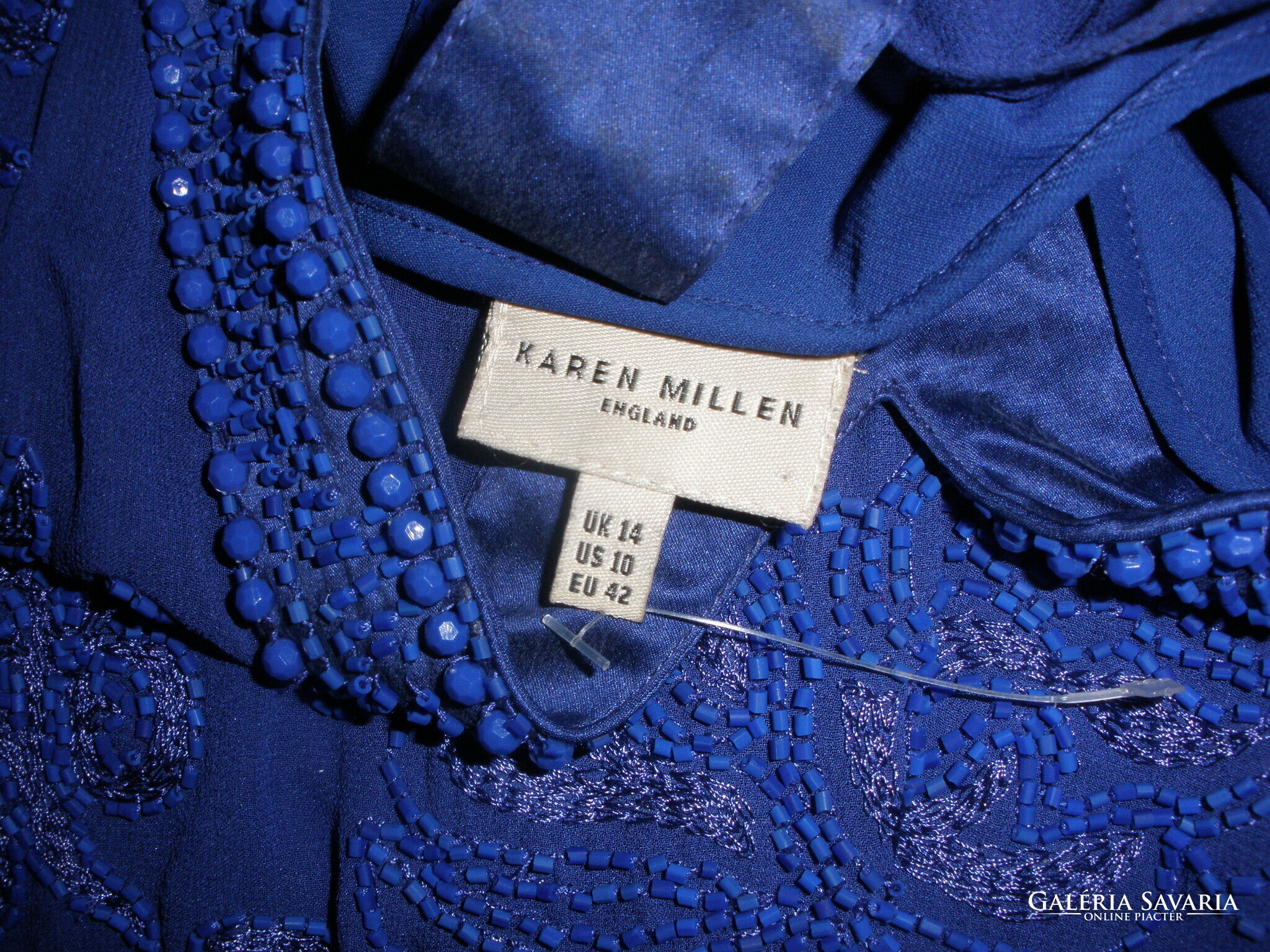 Karen Millen 100% selyem ruha, indigó kék - Gardrób | Galéria Savaria ...