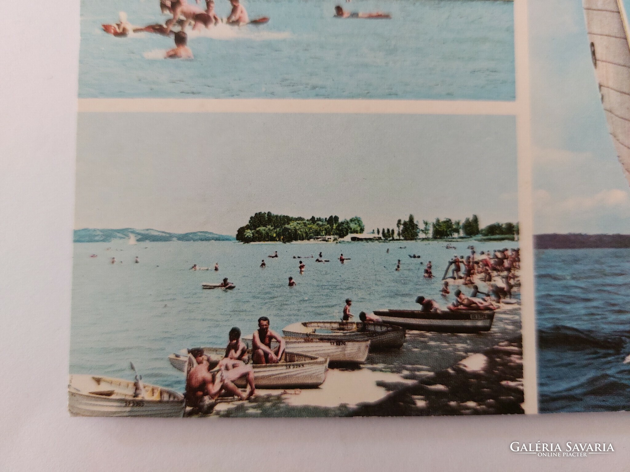 Régi képeslap1979 retro fotó levelezőlap Balaton hajó csónakok ...