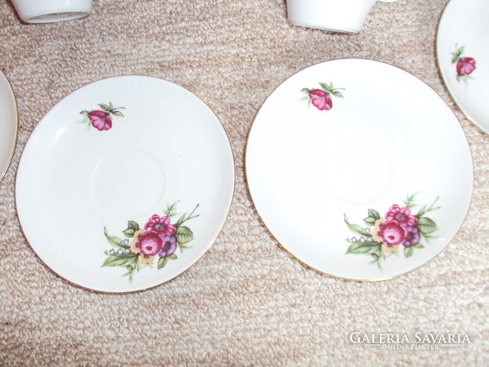 Retro jelzett Kahla porcelán teáskészlet kávéskészlet - GDR Kelet-német -1970-es évek - Porcelán ...