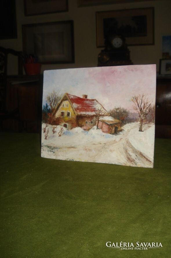 Téli kép - Festmény | Galéria Savaria online piactér - Vásároljon vagy ...