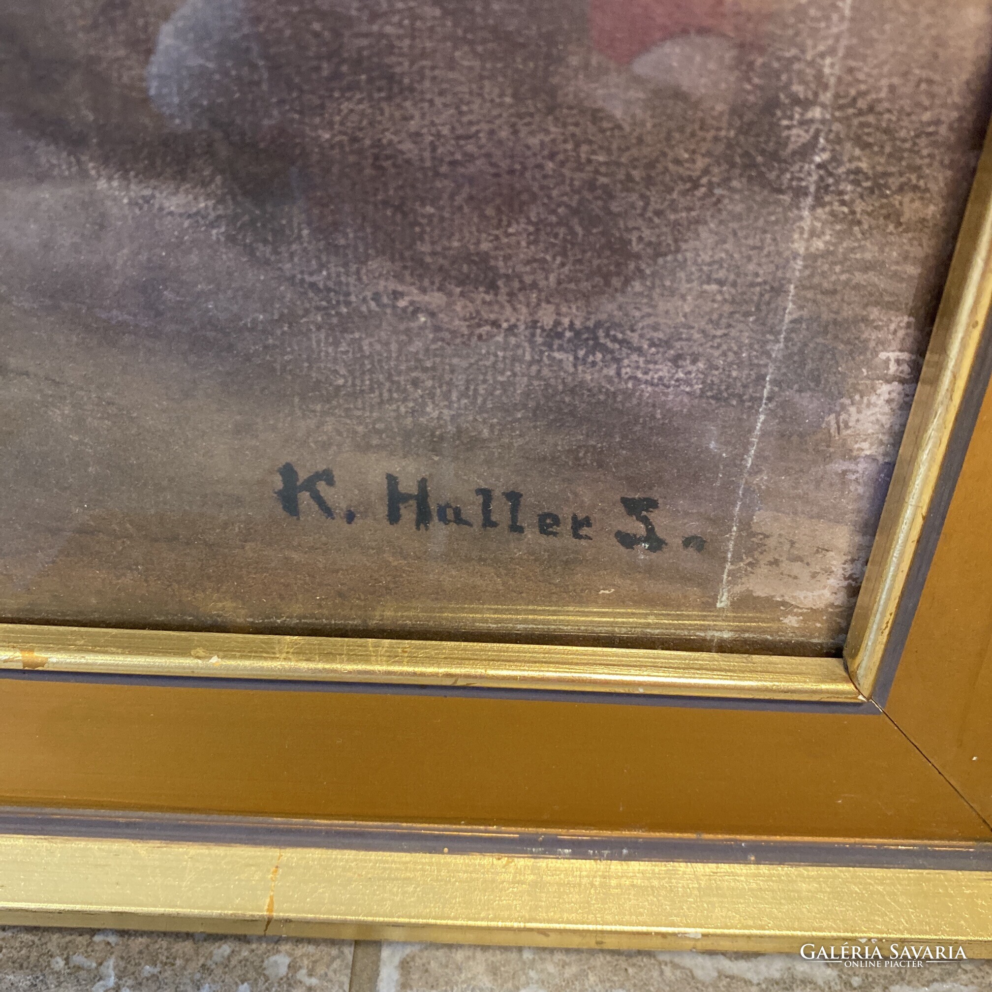 Detail of Stefania Haller's painting room - Paintings | Galeria Savaria ...