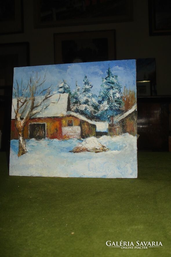 Téli kép - Festmény | Galéria Savaria online piactér - Vásároljon vagy ...
