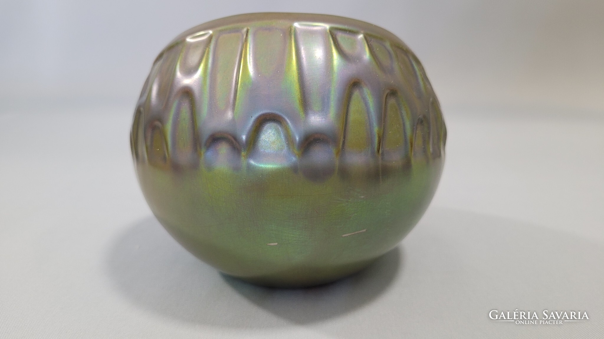 Ritka Zsolnay eozin mázas modern hamutál - Porcelán | Galéria Savaria ...