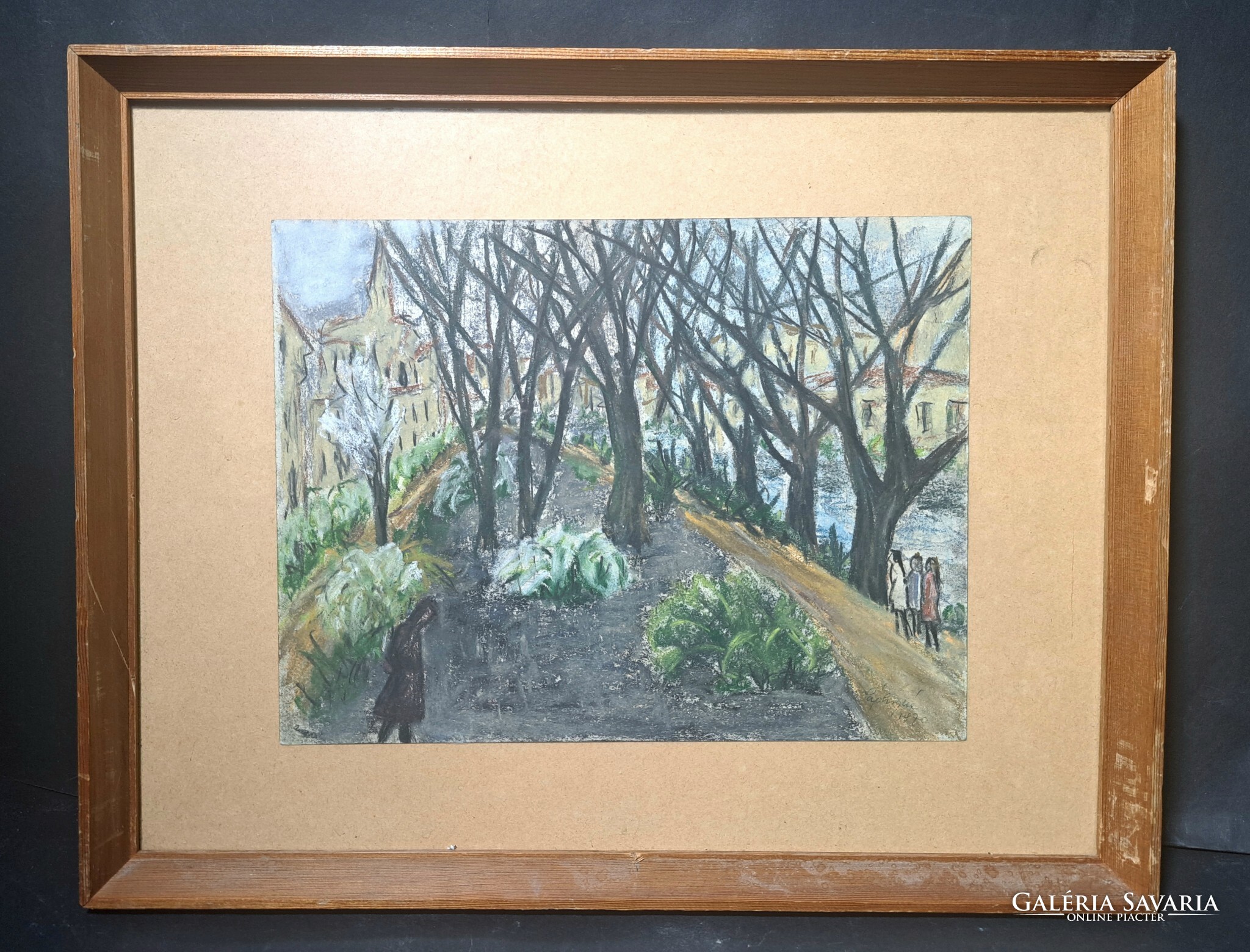 Szignózott pasztell 1970-ből - női festő? - Festmény | Galéria Savaria ...