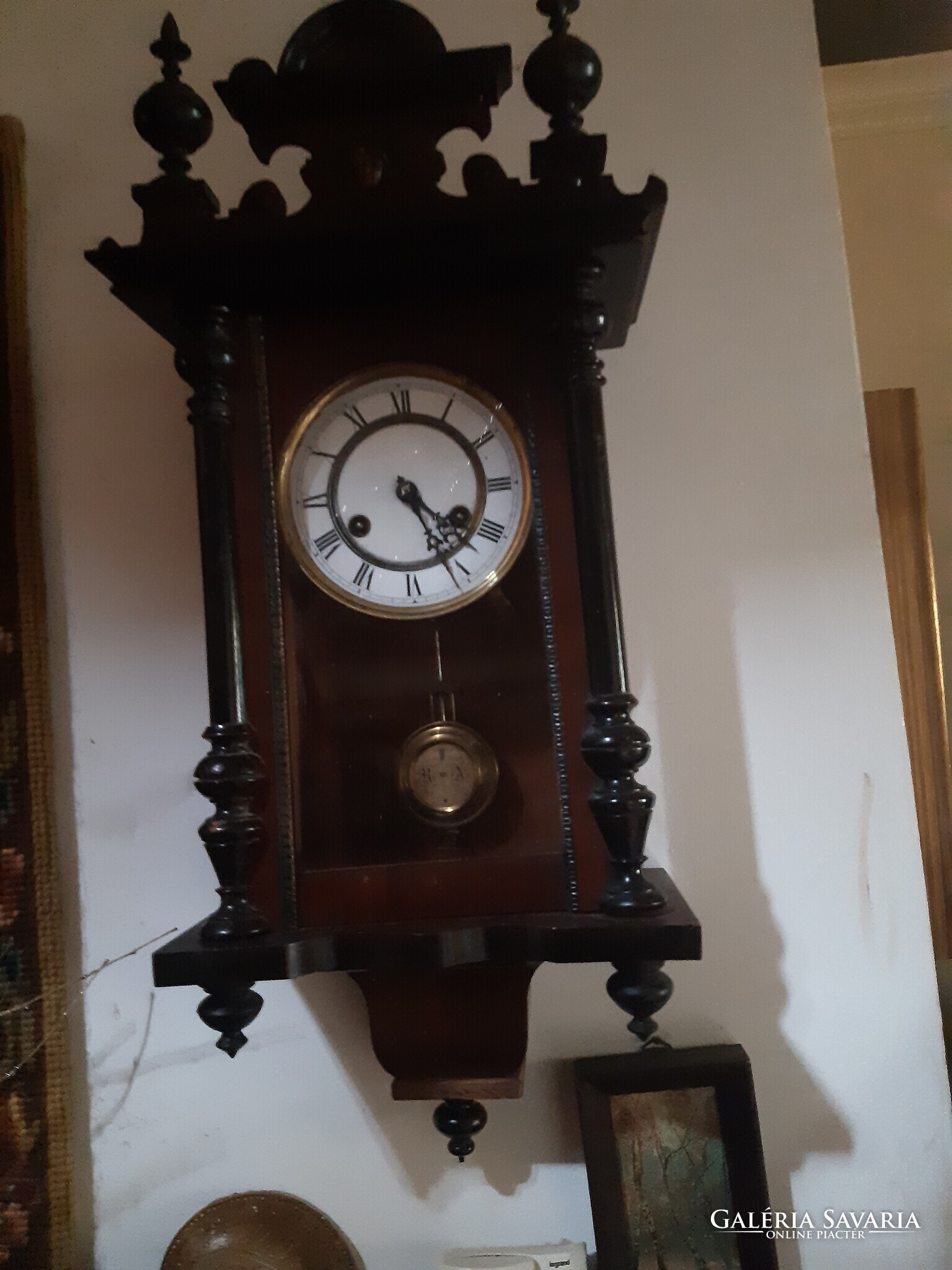 Antik 2 falióra félütős,,mechanikus,rómaiszámos,működö - Óra | Galéria ...