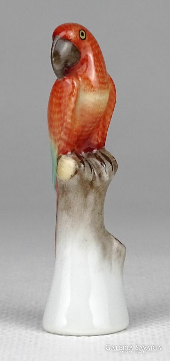 1N734 Régi Herendi mini porcelán papagáj figura 7 cm - Porcelán ...