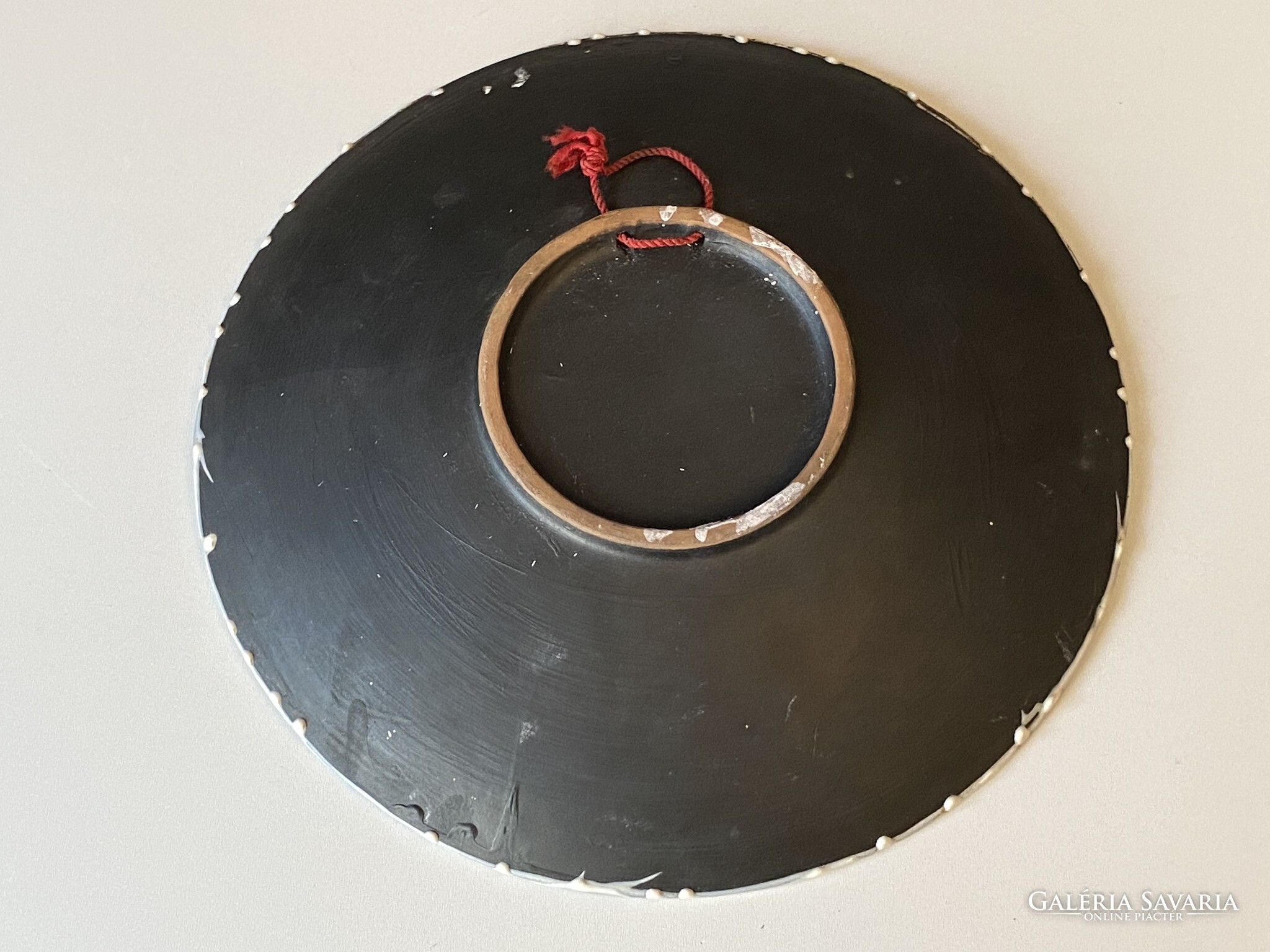 RETRO KERÁMIA FALITÁL PIROS VONAL DÍSZÍTÉSSEL 32 CM - Kerámia | Galéria ...