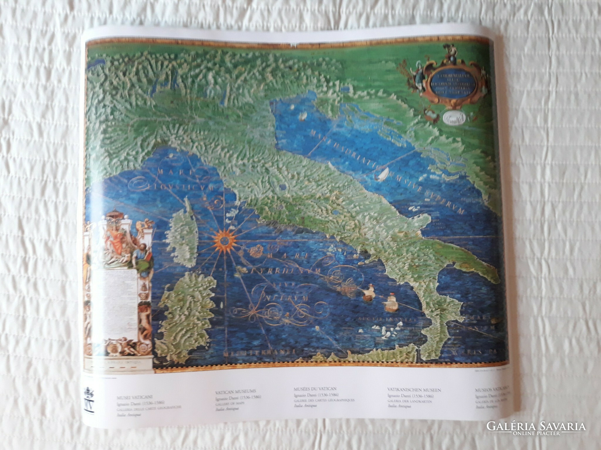 Italy map reproduction from the Vatican Museum - Collectibles | Galeria ...