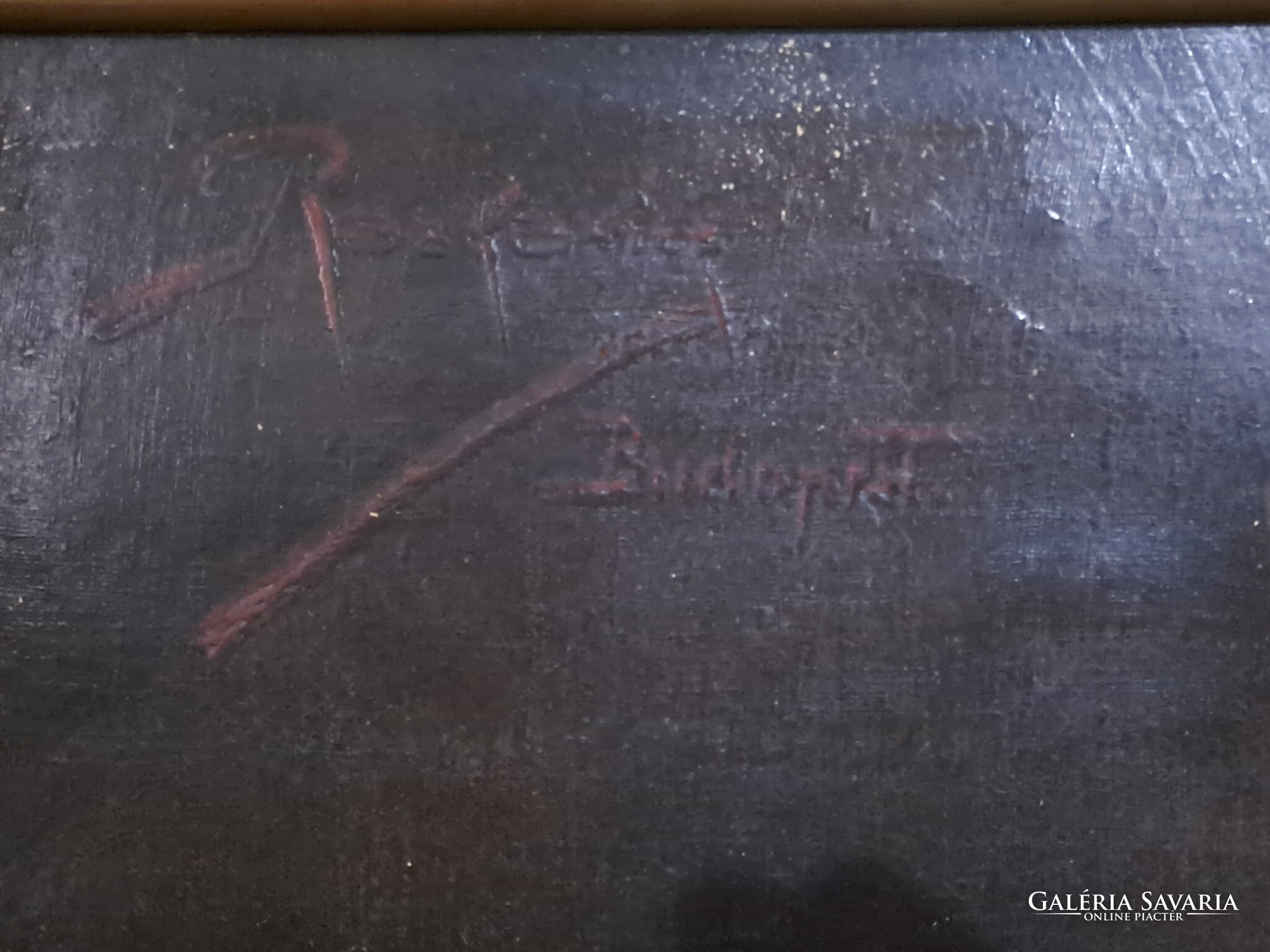 "Pici piros alma" vászonra kasírozott nyomat, hibátlan, antik ...