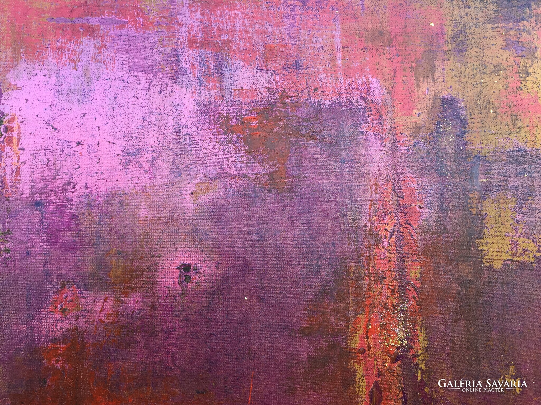 Andrea Elek - ESSENCE - absztrakt festmény - 60x60 cm - Festmény ...