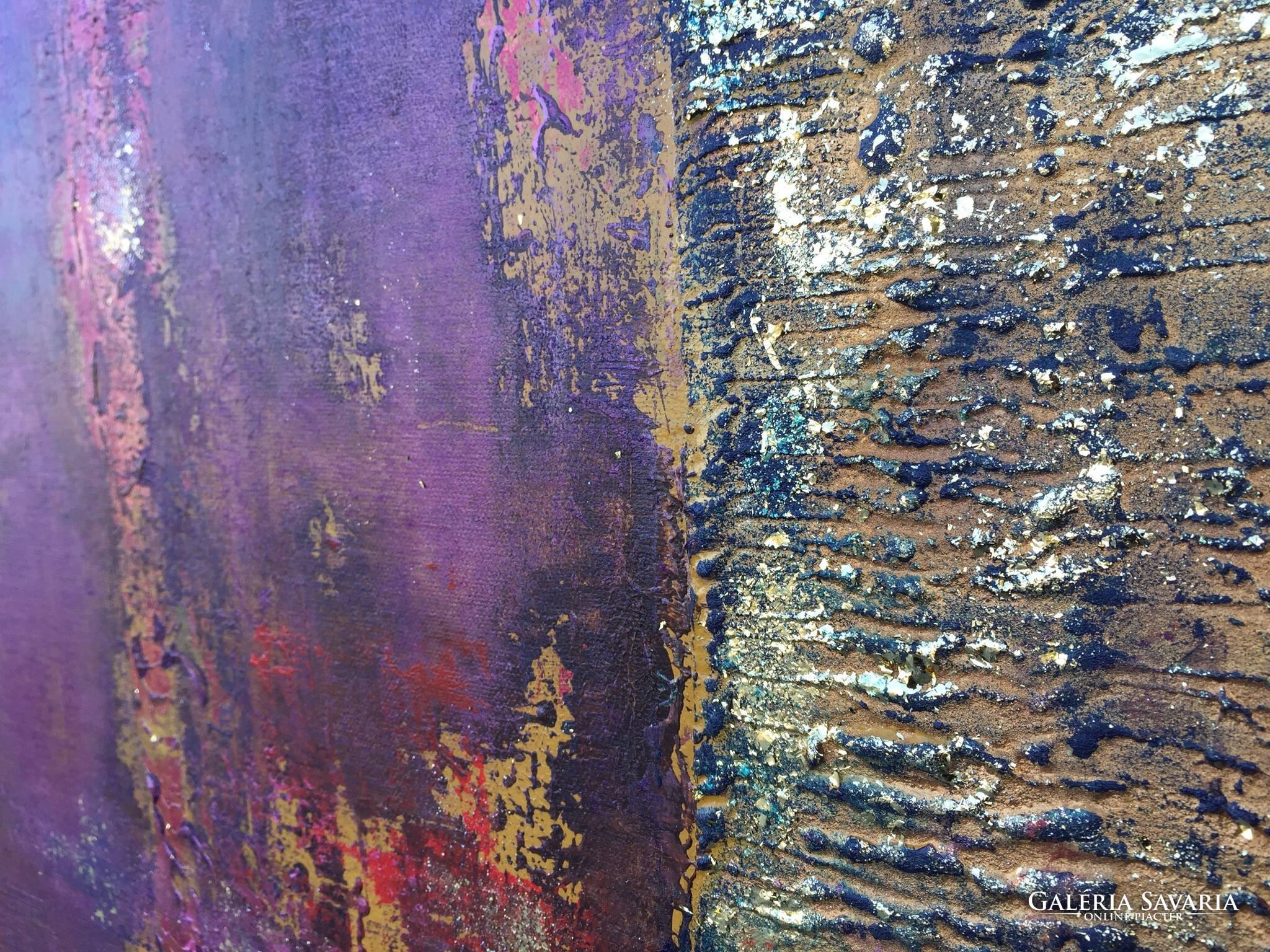 Andrea Elek - ESSENCE - absztrakt festmény - 60x60 cm - Festmény ...