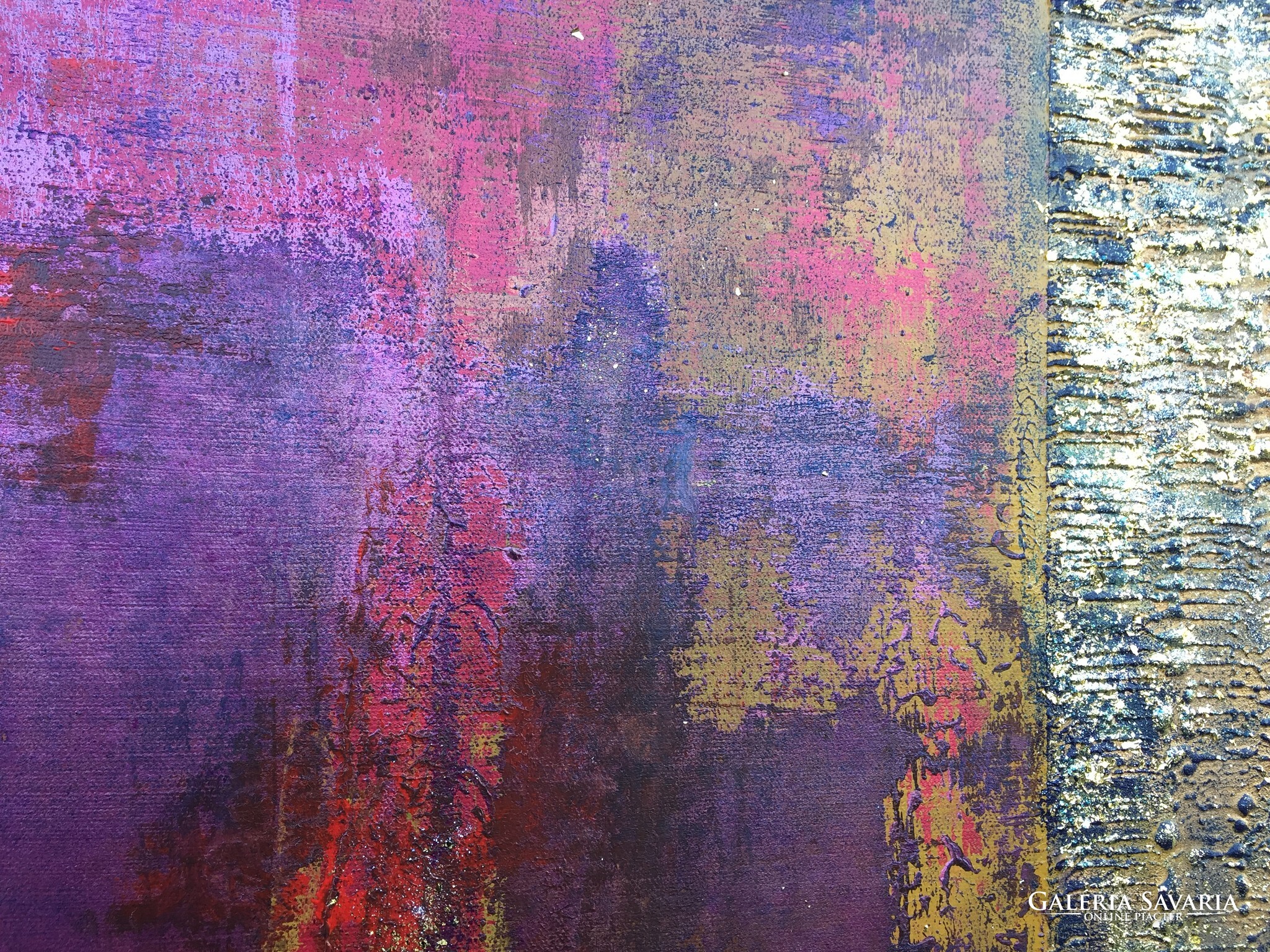 Andrea Elek - ESSENCE - absztrakt festmény - 60x60 cm - Festmény ...