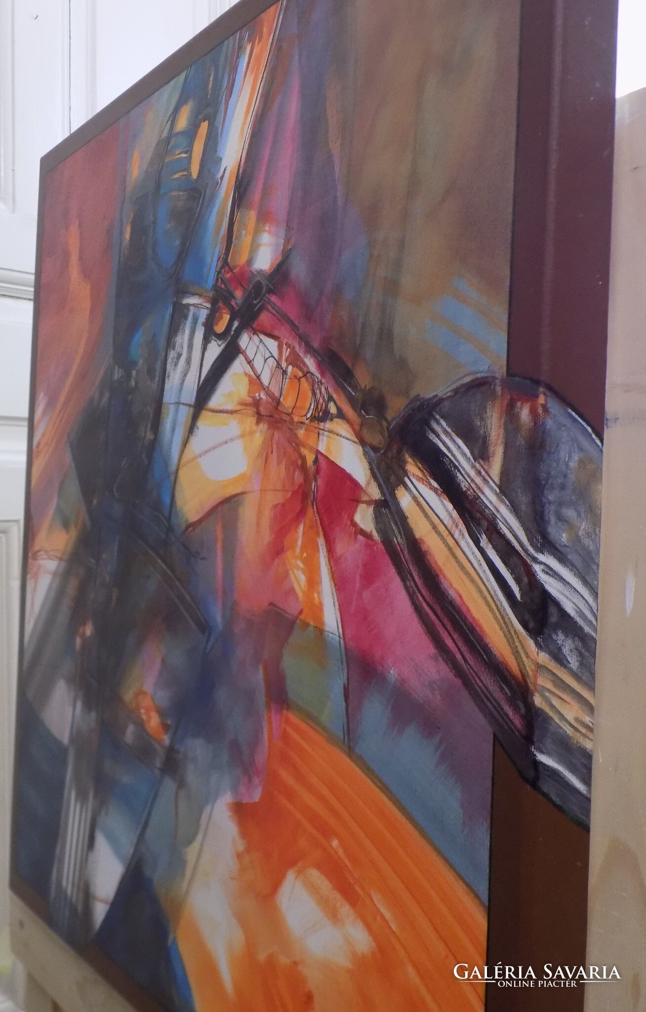 Large abstract painting, the work of Zsolt d. Kállai - Paintings ...