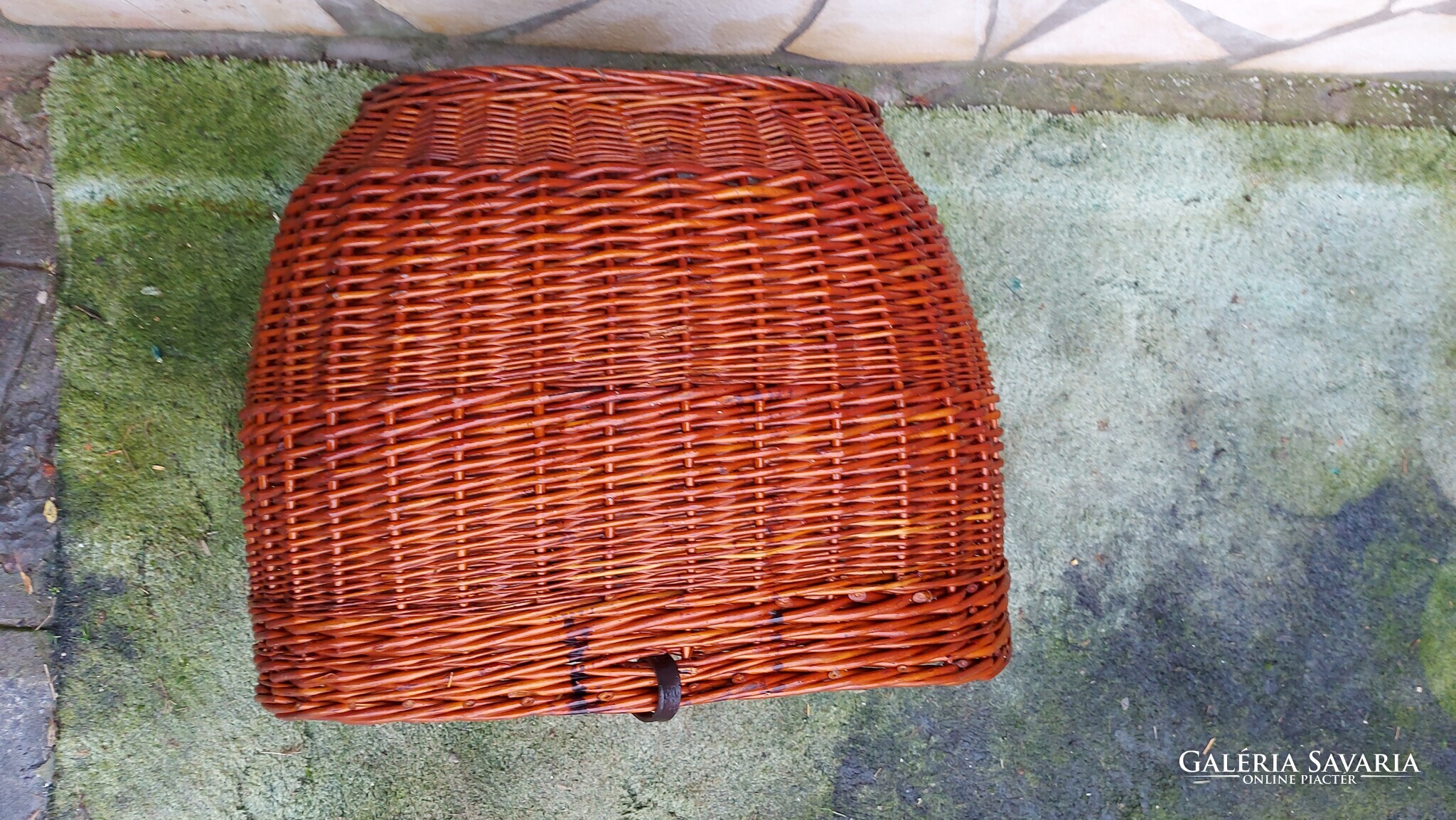 Fonott kosár nagy szőlő puttony régi - Otthon, háztartás kellékei ...