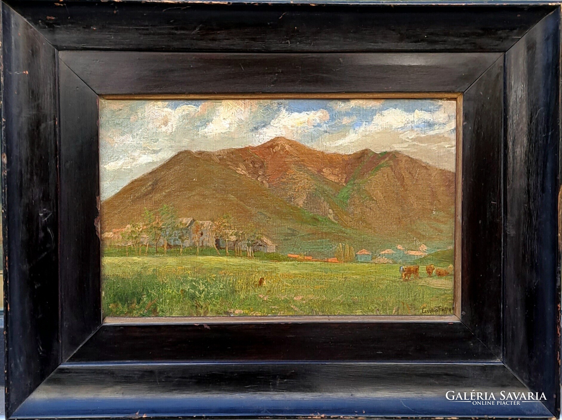 Pállya Carolus (1875-1948) : Hegyes táj - Festmény | Galéria Savaria ...