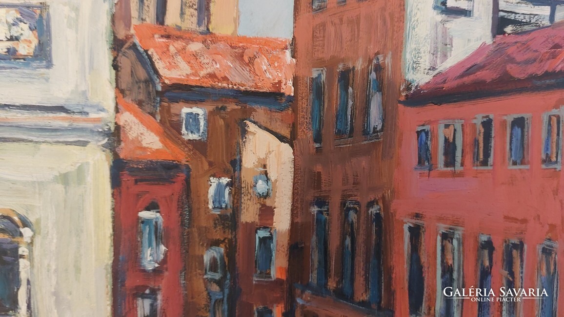 (K) Baráth Pál Venezia festmény 54x76 cm kerettel - Festmény | Galéria ...