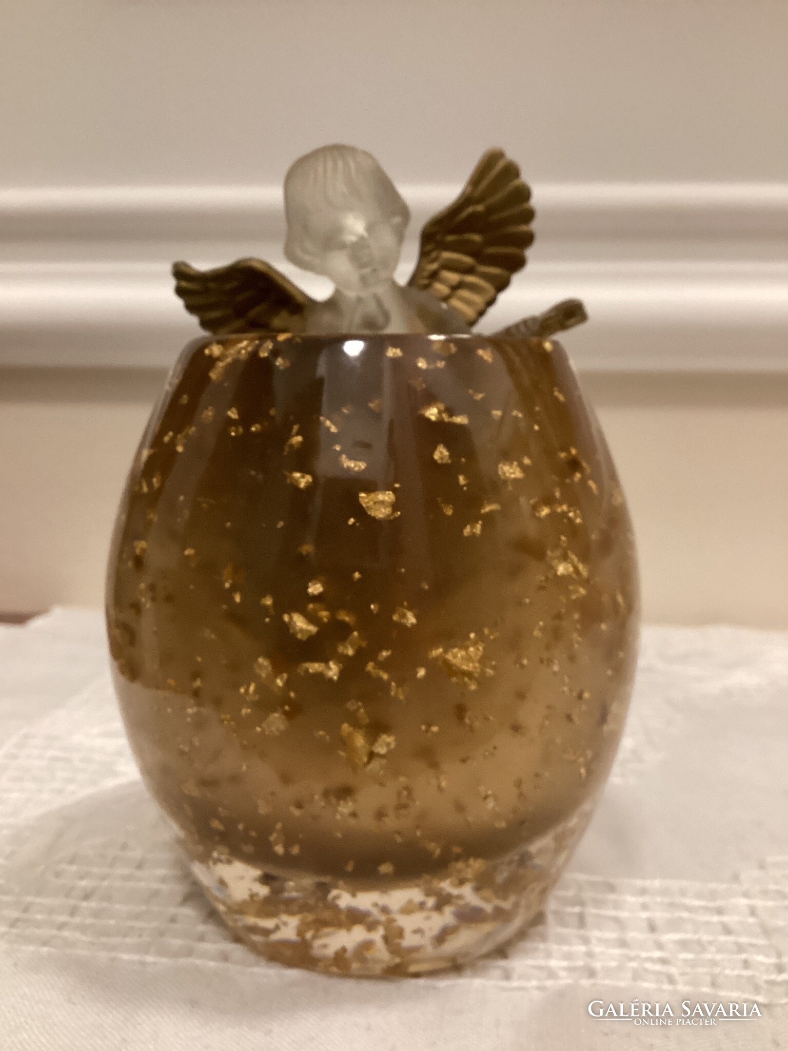 Lucite fogadalmi üveg gyergyatartó az 50-és évekből - Üveg | Galéria Savaria online piactér ...