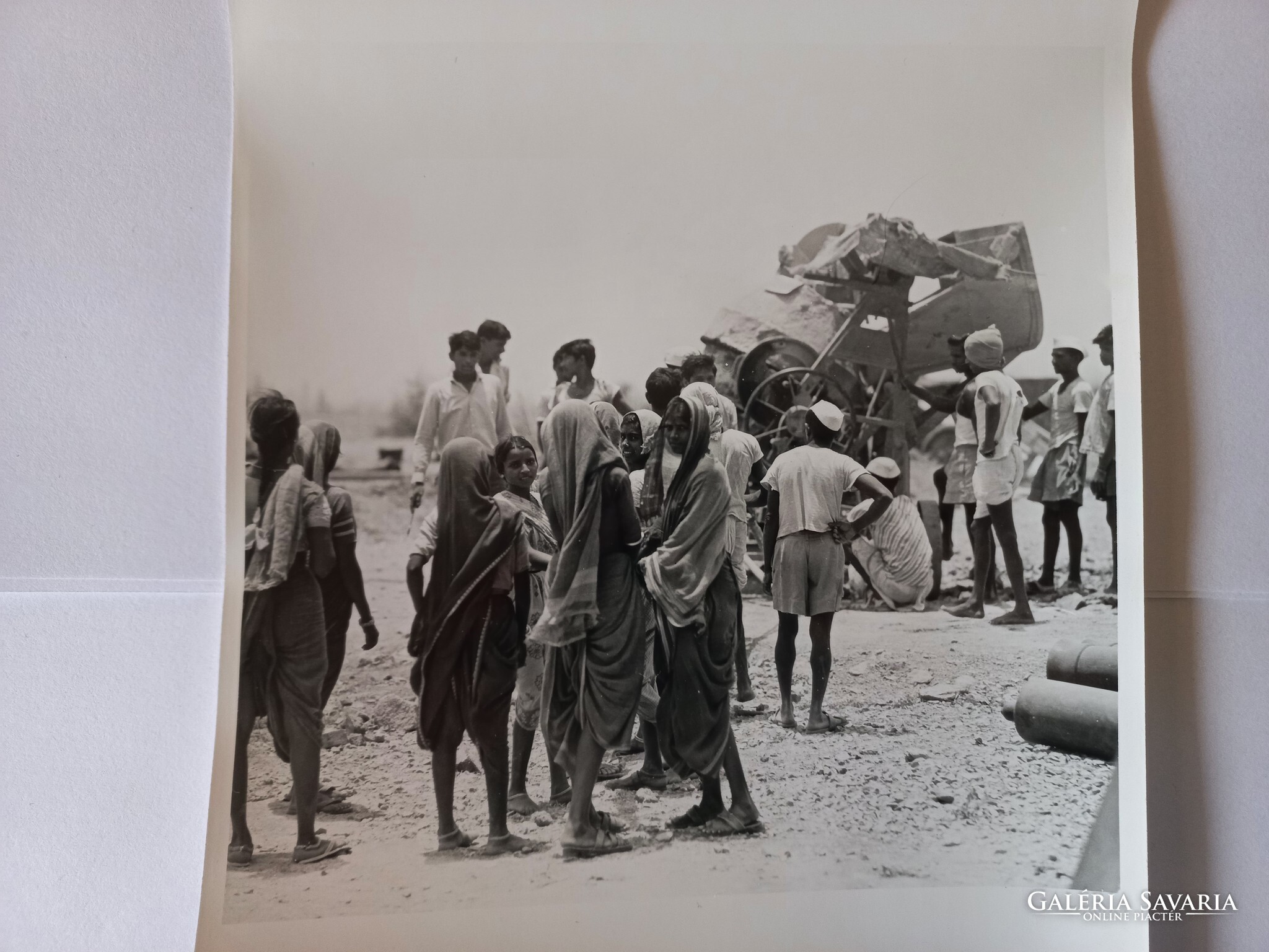 Régi fotó India, életképek, 17 x 17 cm-es nagy fotó fotópapiron ...