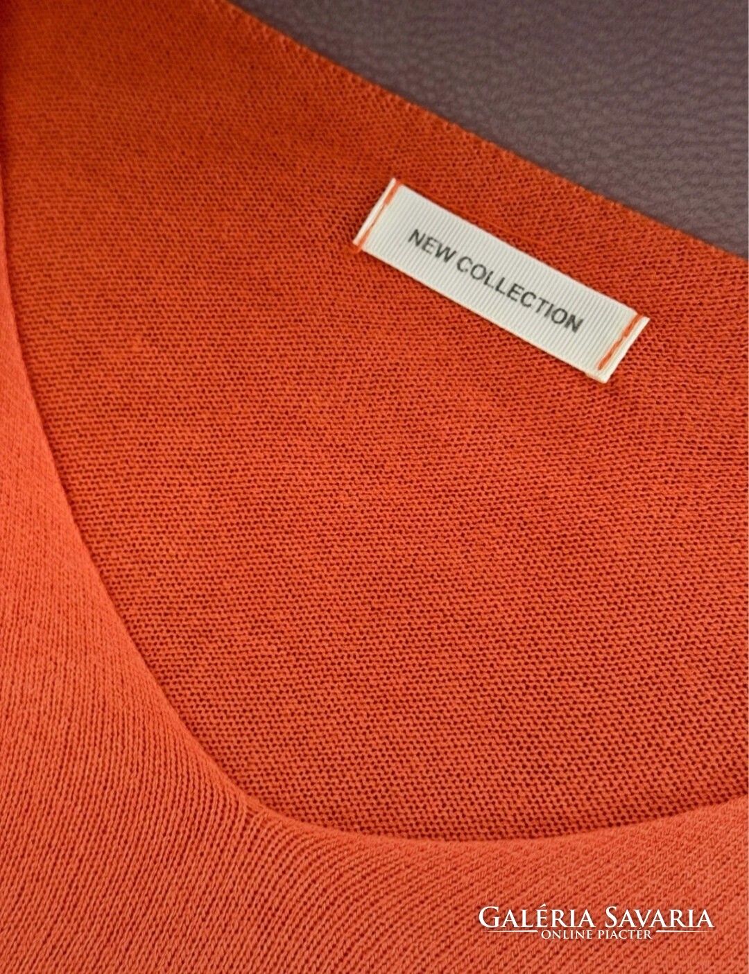 New Collection XL-XXL puha, légies pasztelnarancs pulóver, 55% ...