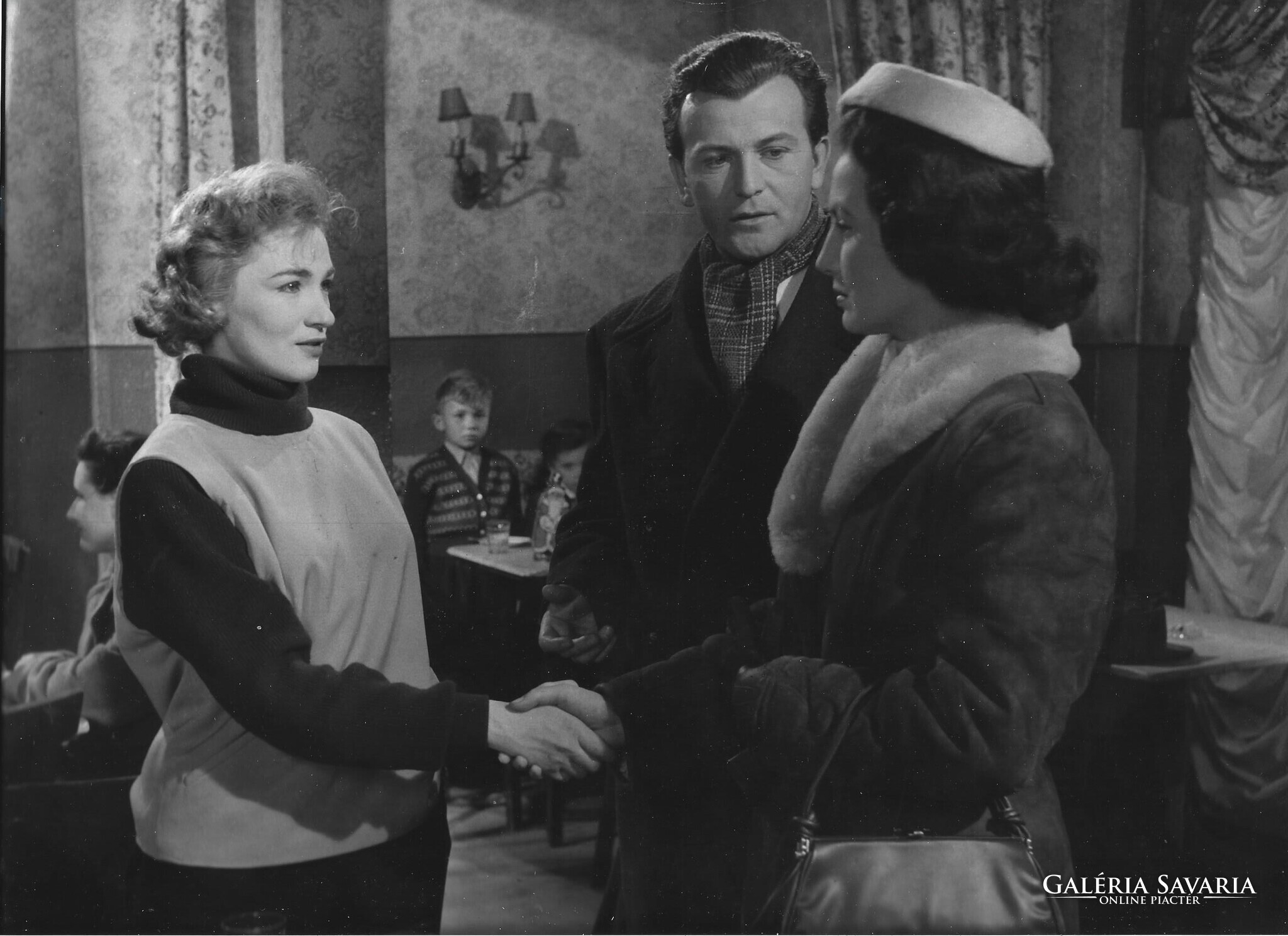 Vitrinfotó "Csigalépcső" magyar film 1957. Vass Éva, Somogyvári Rudolf ...