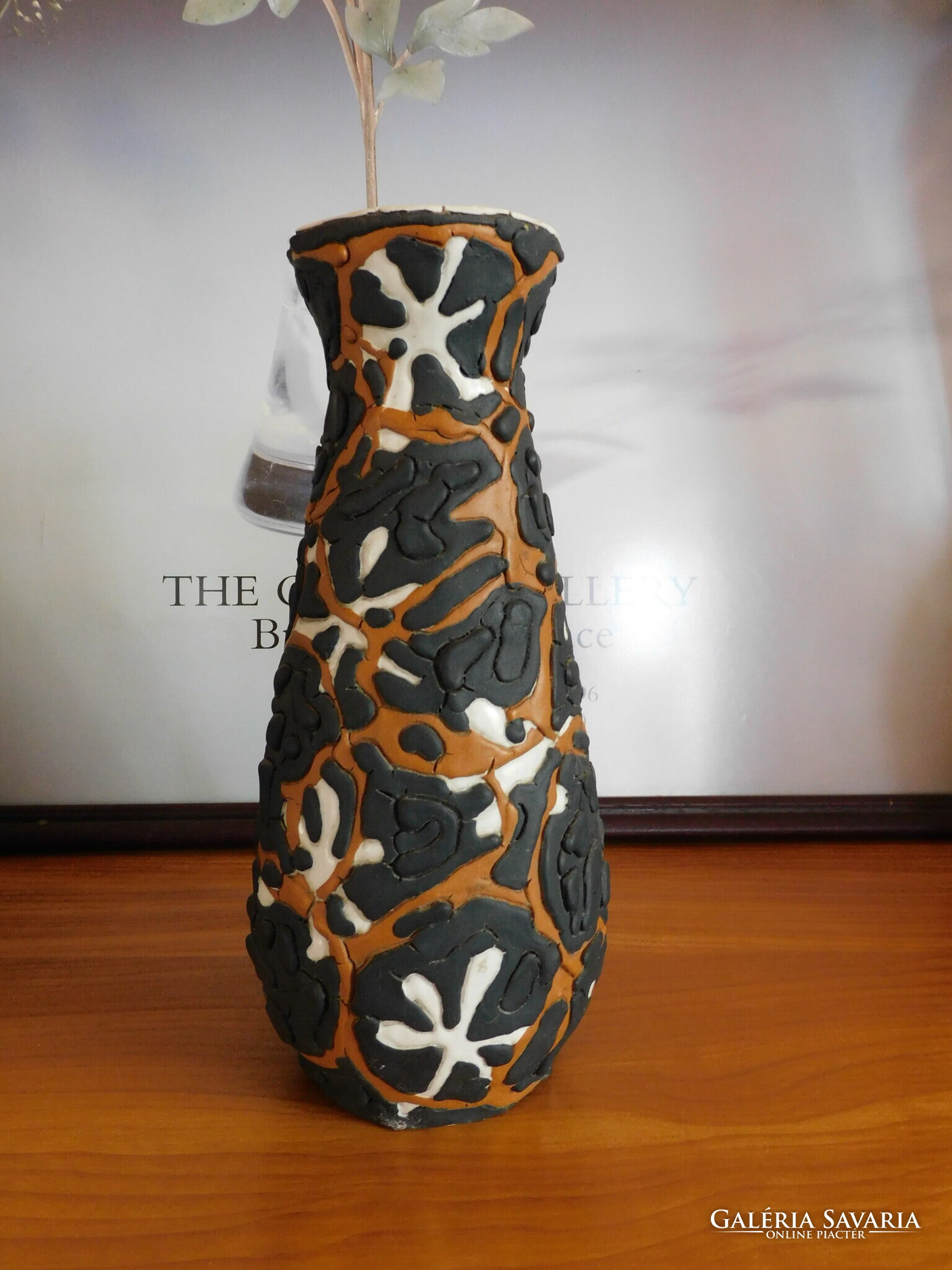Király Károly - retro kerámia iparművész váza 22.5 cm - Kerámia | Galéria Savaria online piactér ...