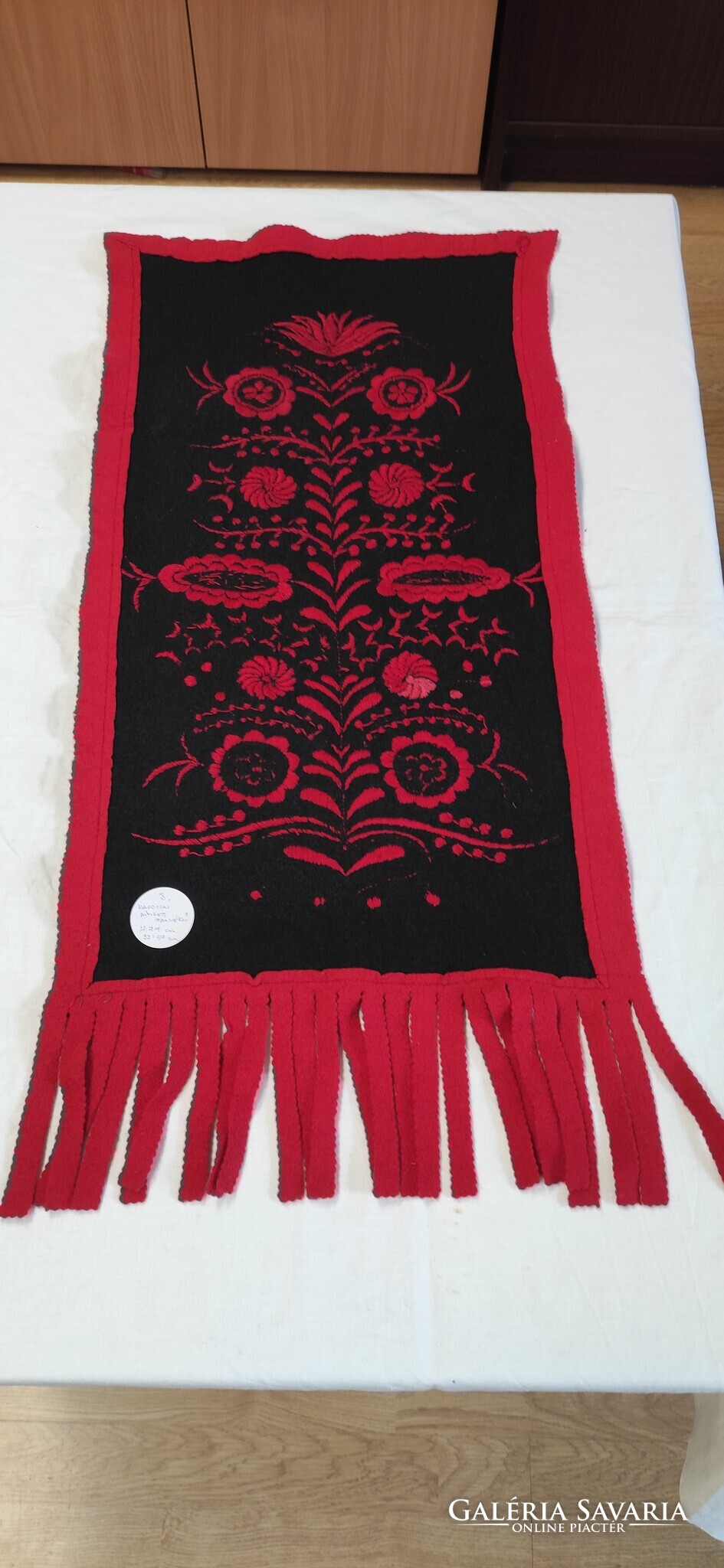 Kalocsa embroidered wall hanging, on felt material - Home, household ...