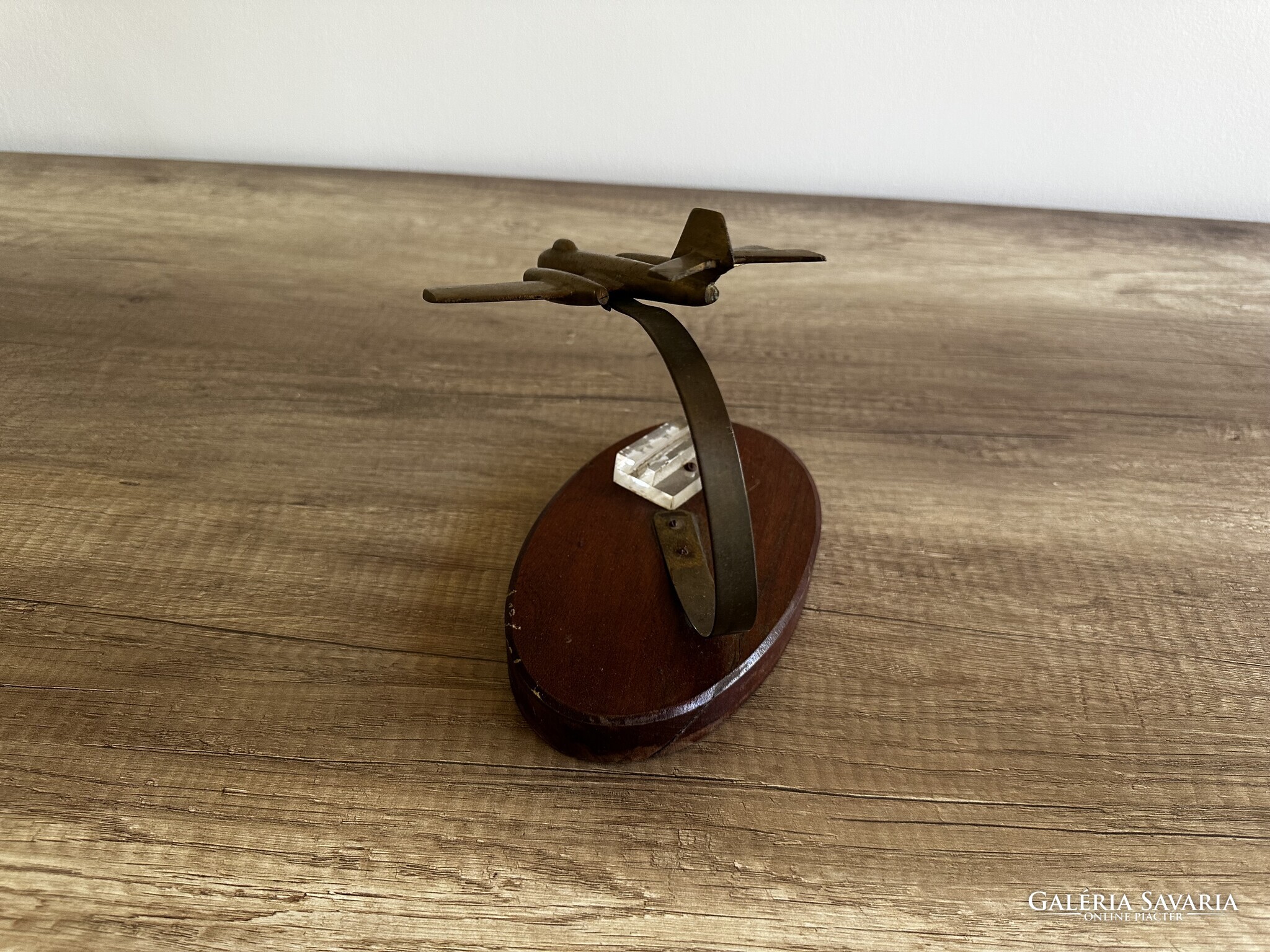 Vintage régi réz katonai repülő modell, repülőgép- emléktárgy ...