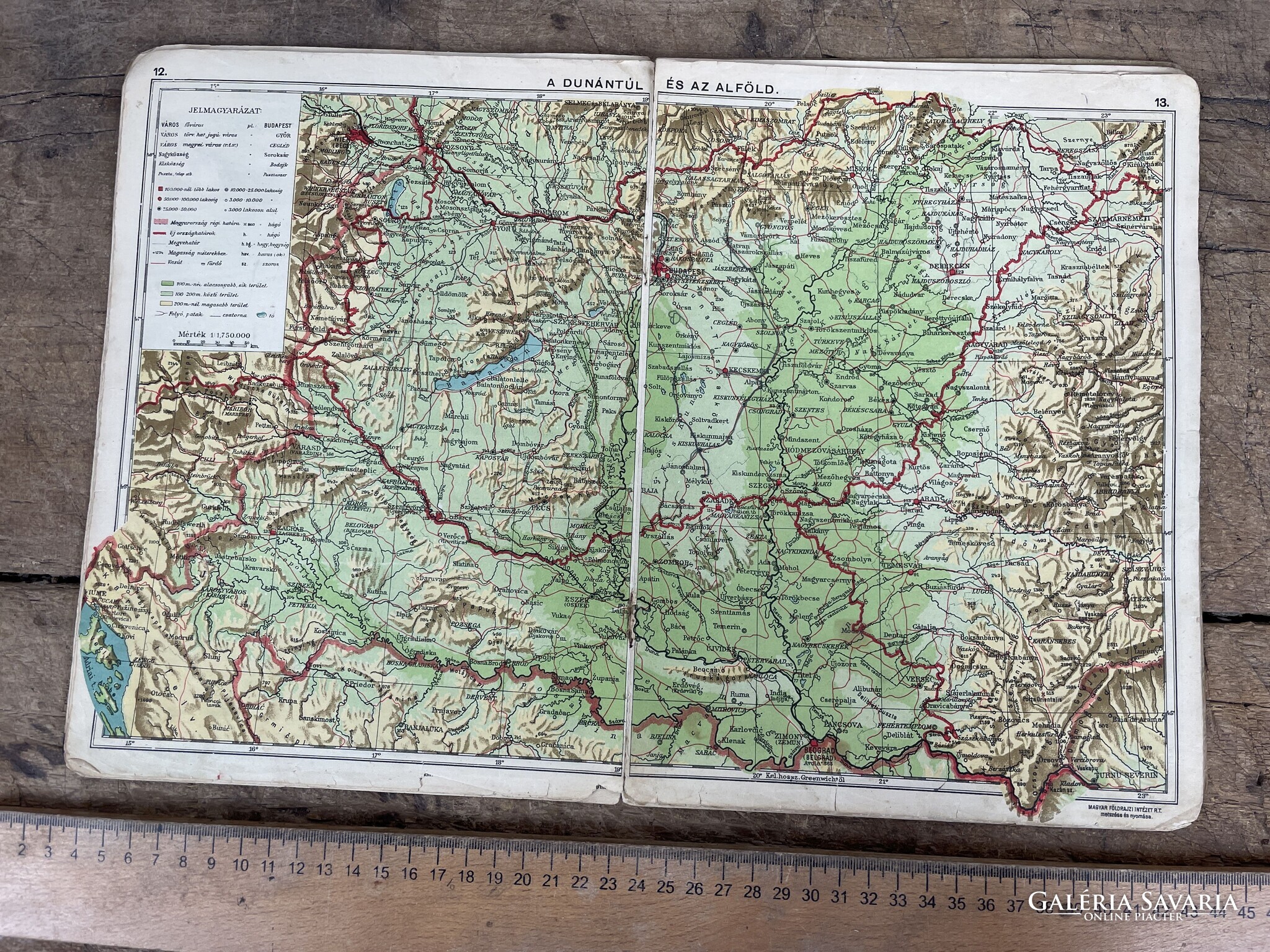 -AV549- Régi Népiskolai Atlasz Dr. Cholnoky Jenő - Könyv | Galéria ...