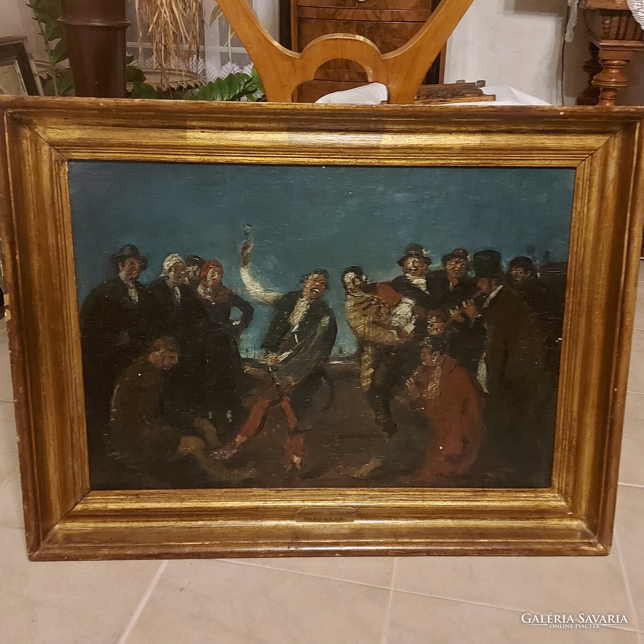 Rudnay Gyula festmény! 1918 mulató kurucok! - Festmény | Galéria ...