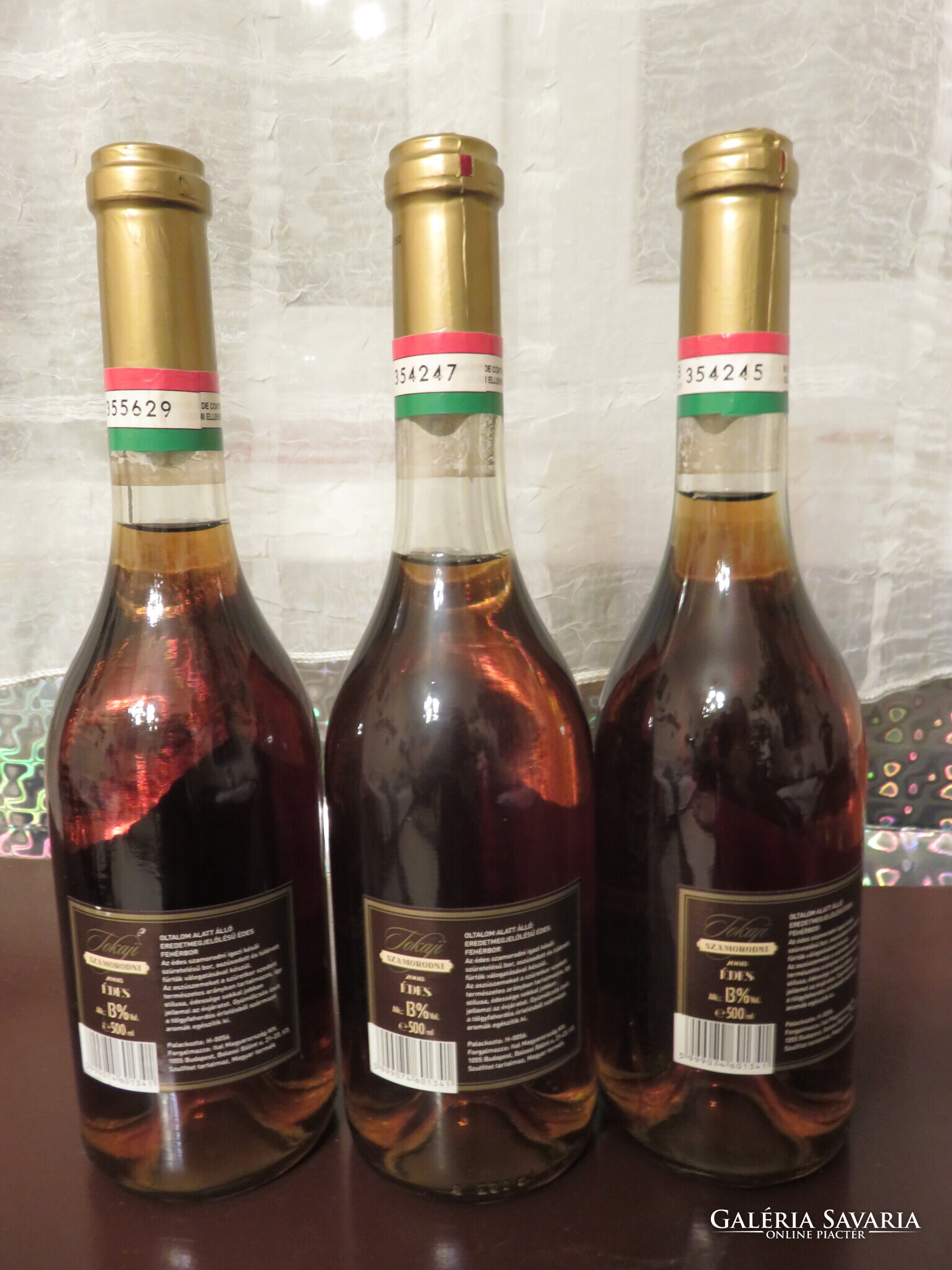 Tokaji Szamorodni 2008 édes fehér bor, 0 5 l, 3 üveg, iható állapotban ...