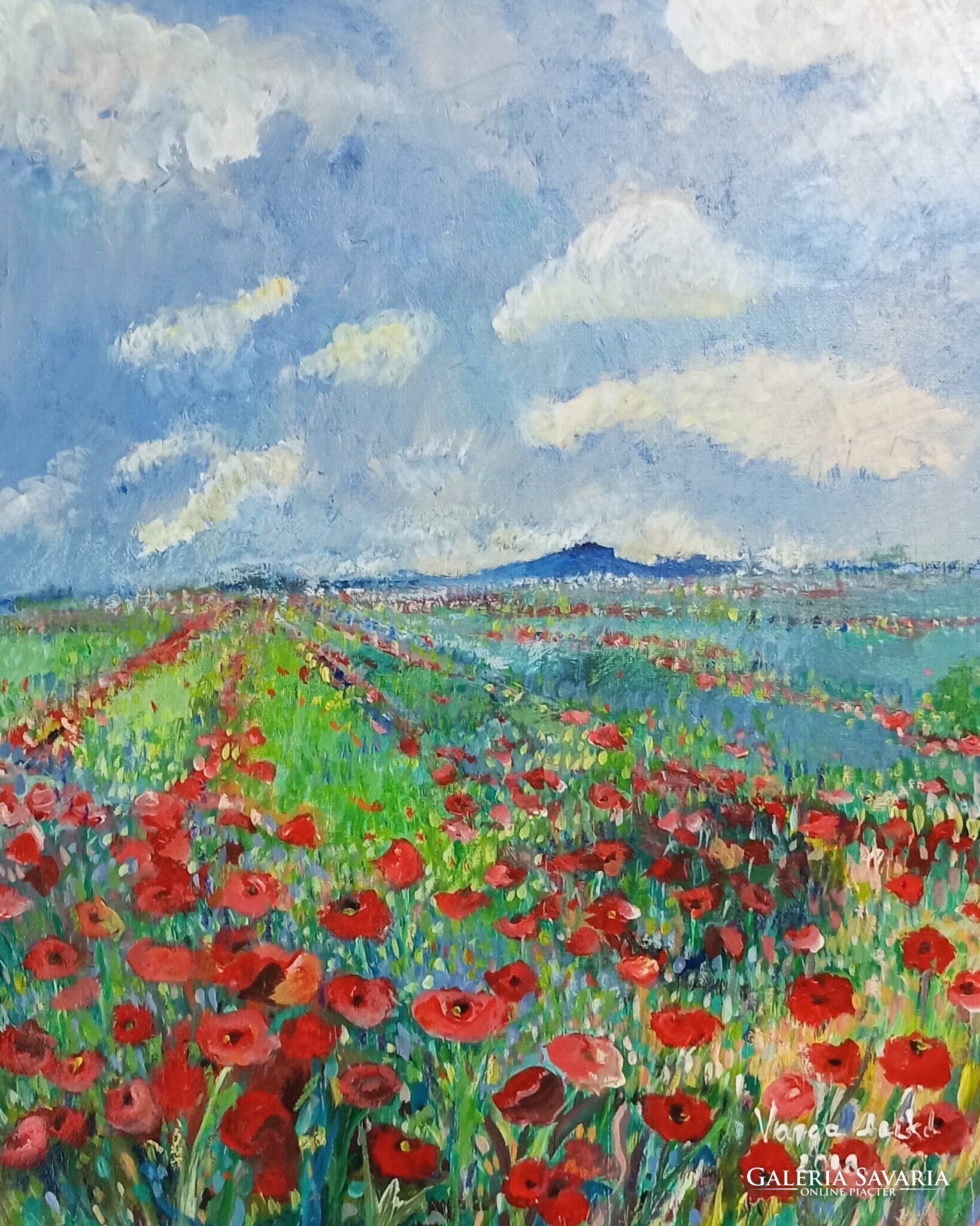 Végtelen nyár 50 x 40 cm .Varga Anikó - Festmény | Galéria Savaria ...