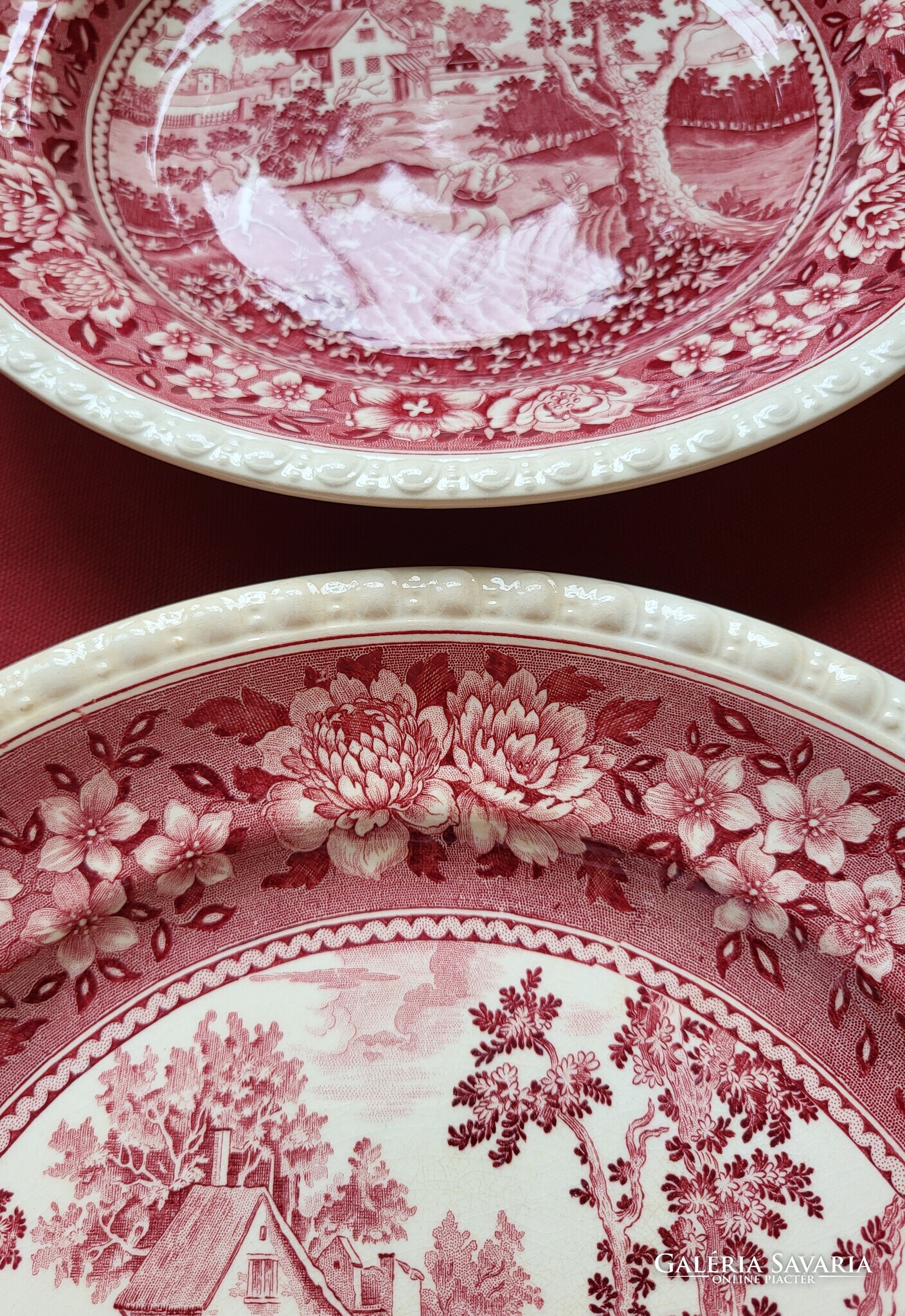 Villeroy & Boch Mettlach Rusticana német porcelán tányér mélytányér ...