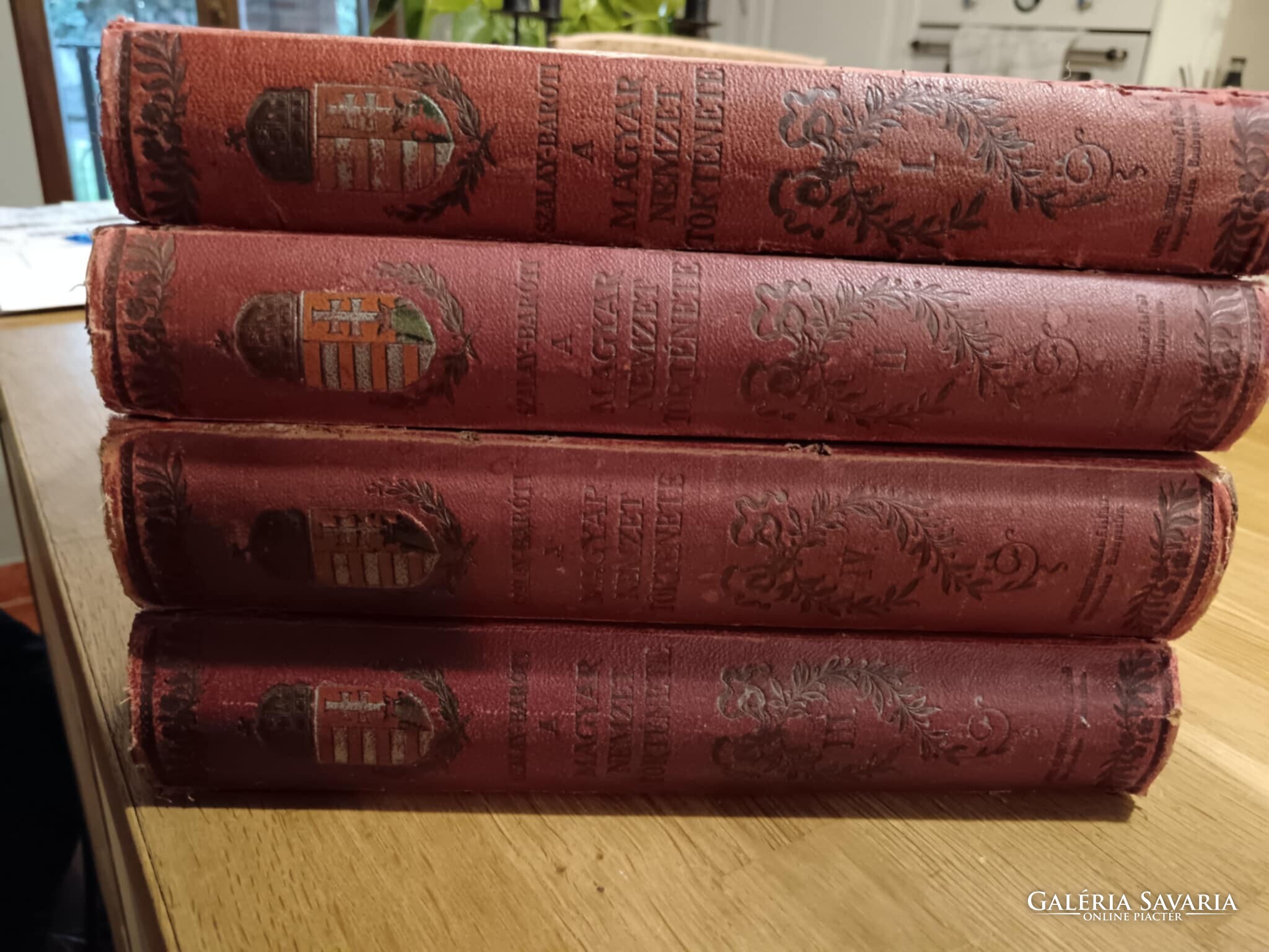 Szalay- Baróti: A magyar nemzet története 1- 4. 1895-ös kiadású sorozat ...