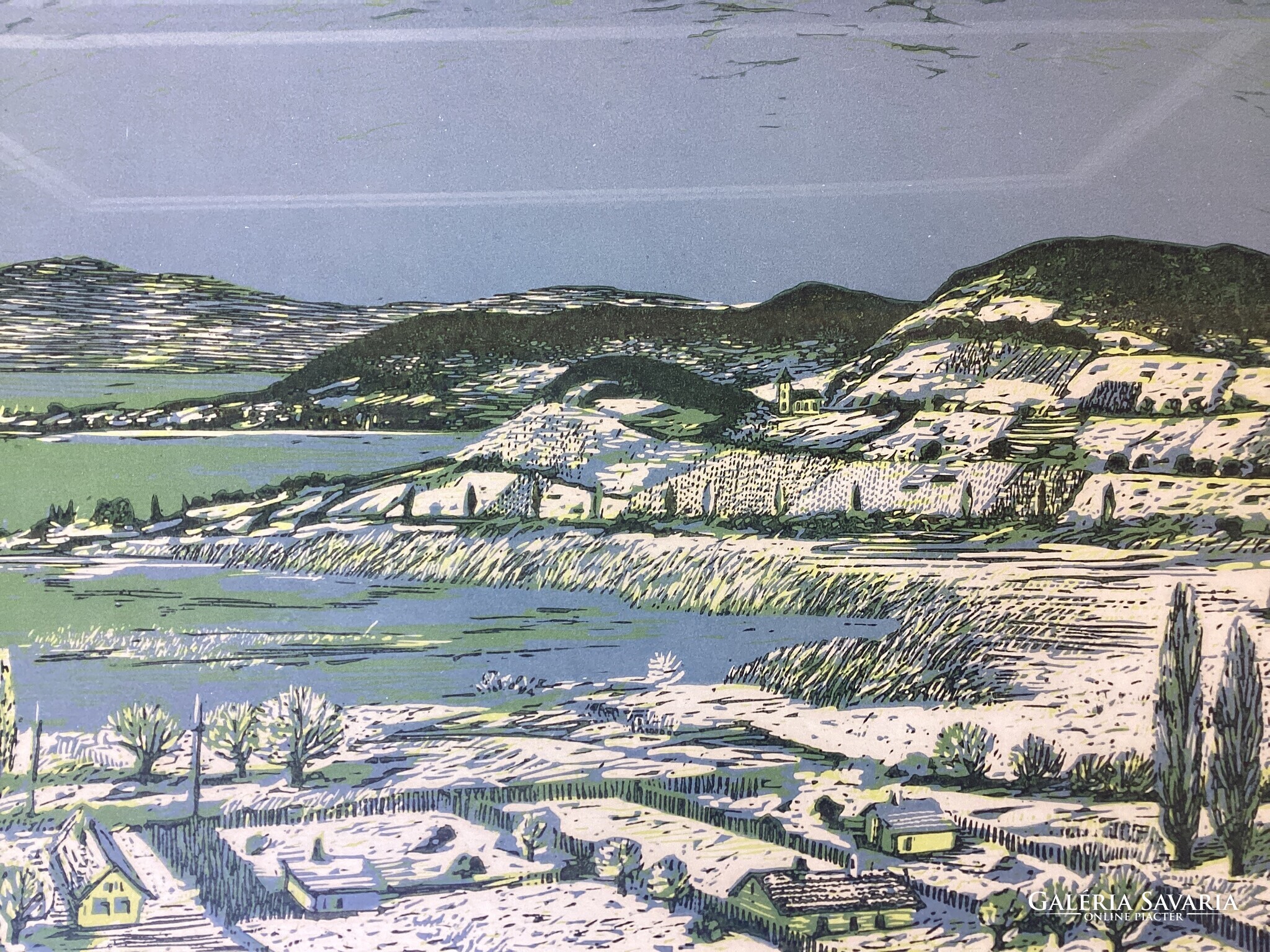 Csavlek András : Téli Balaton 1972 - Kép, grafika | Galéria Savaria ...