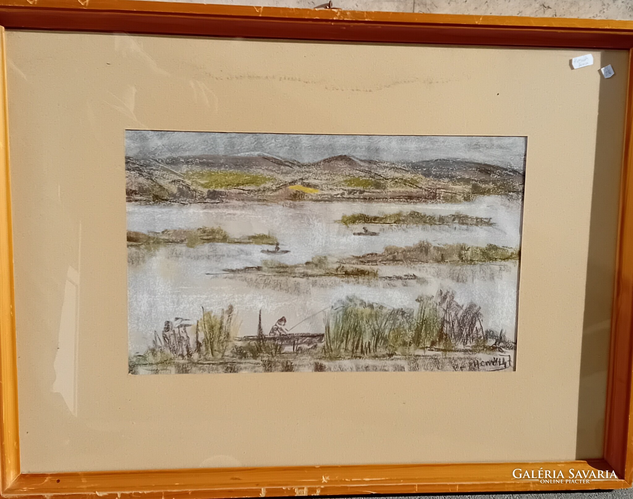 Horváth János : Horgászok csónakokban - Festmény | Galéria Savaria online piactér - Vásároljon ...