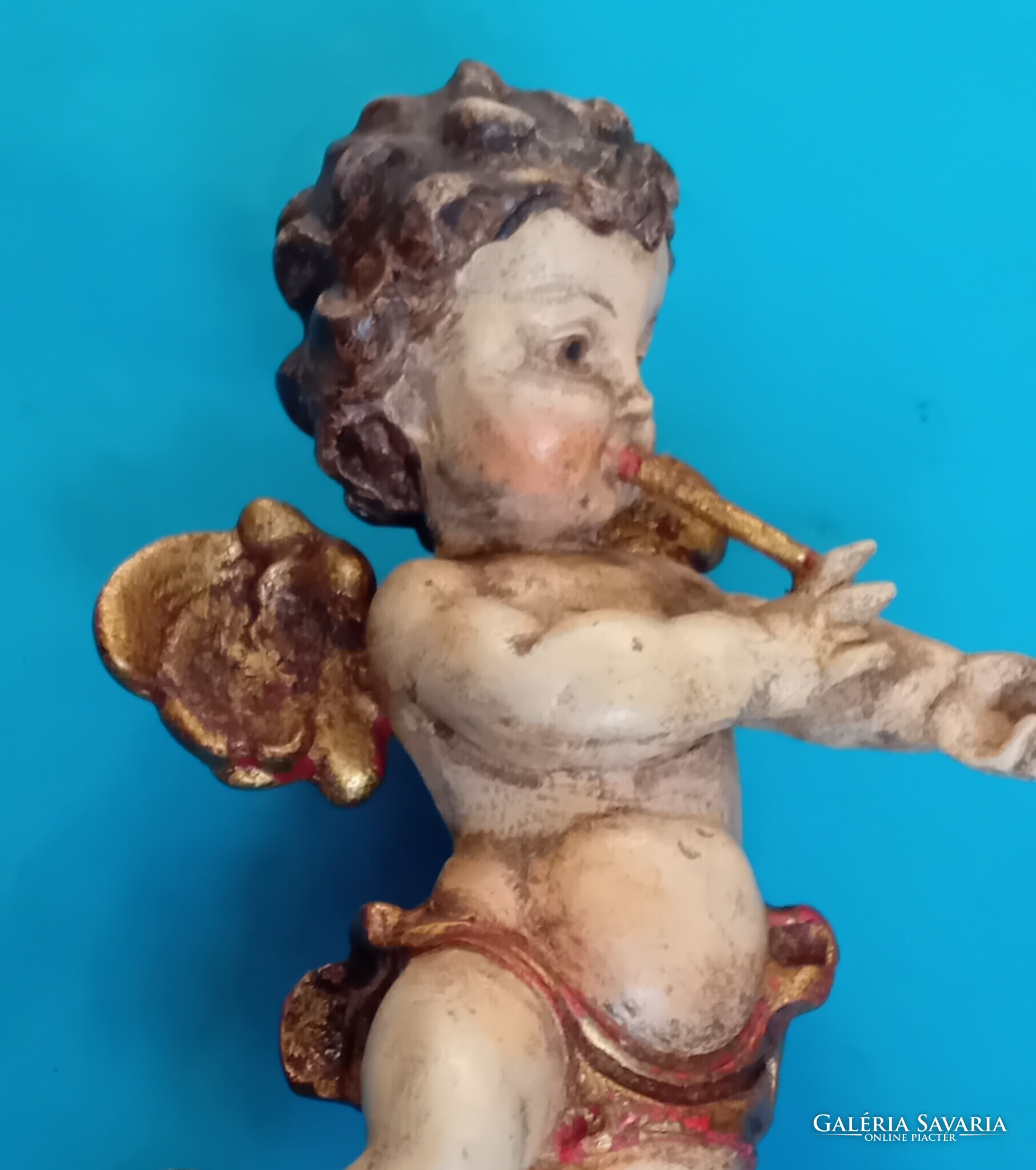 Barokk faragott fa angyal , puttó - Szobor | Galéria Savaria online piactér - Vásároljon vagy ...